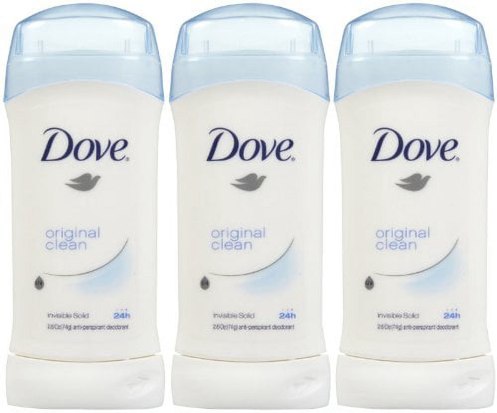 Dove Original Clean Antiperspirant Deodorant 2.6 oz (Pack of 3 ...