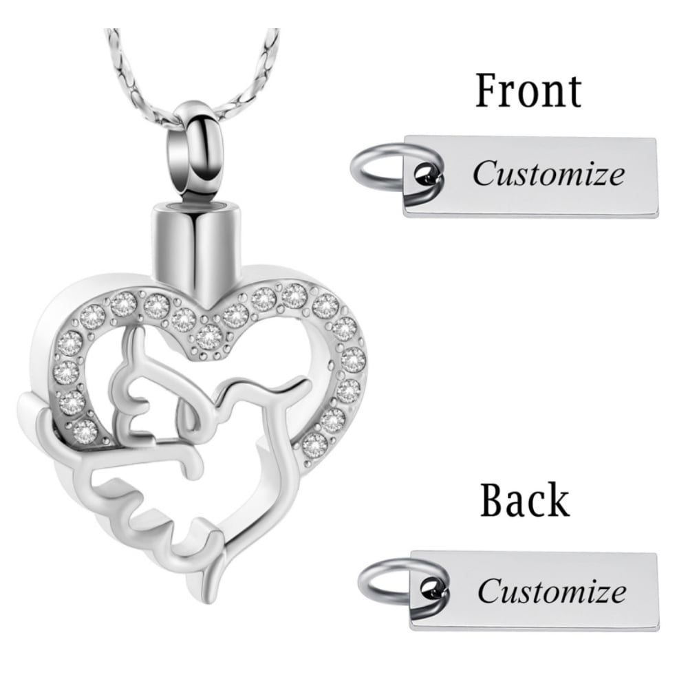 Dove of Peace Urn Necklace for Ashes Cremation Peace Dove Urn Pendant ...