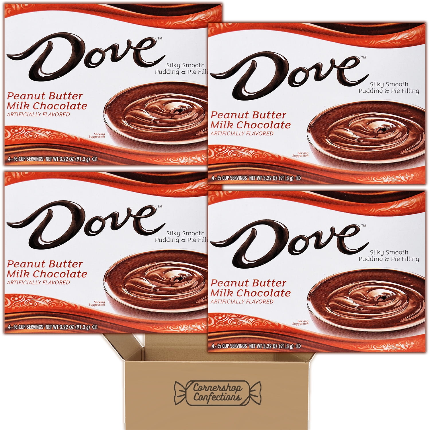 Dove Peanut Butter Milk Chocolate Instant Silky Smooth Pudding and Pie ...