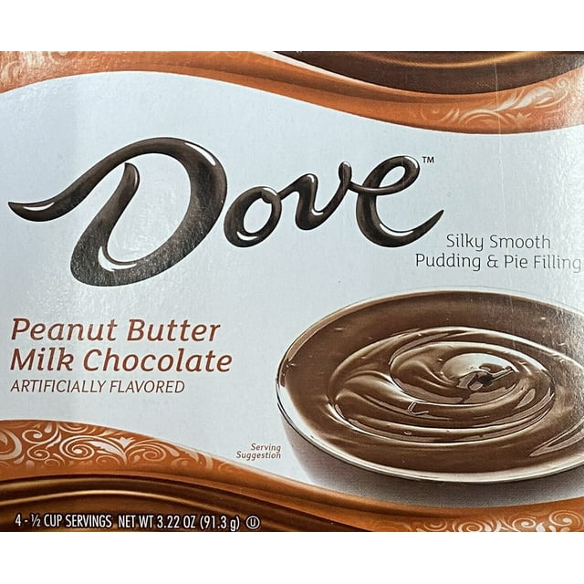 Dove Peanut Butter Milk Chocolate Silky Smooth Pudding & Pie Filling ...