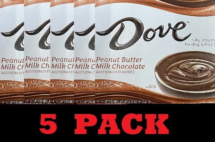Dove Peanut Butter Milk Chocolate Silky Smooth Pudding & Pie Filling ...