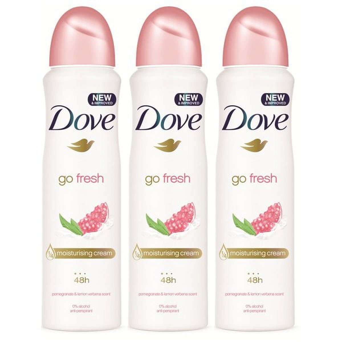 Dove Antiperspirant Deodorant & Body Spray, Pomegranate & Lemon Scent ...