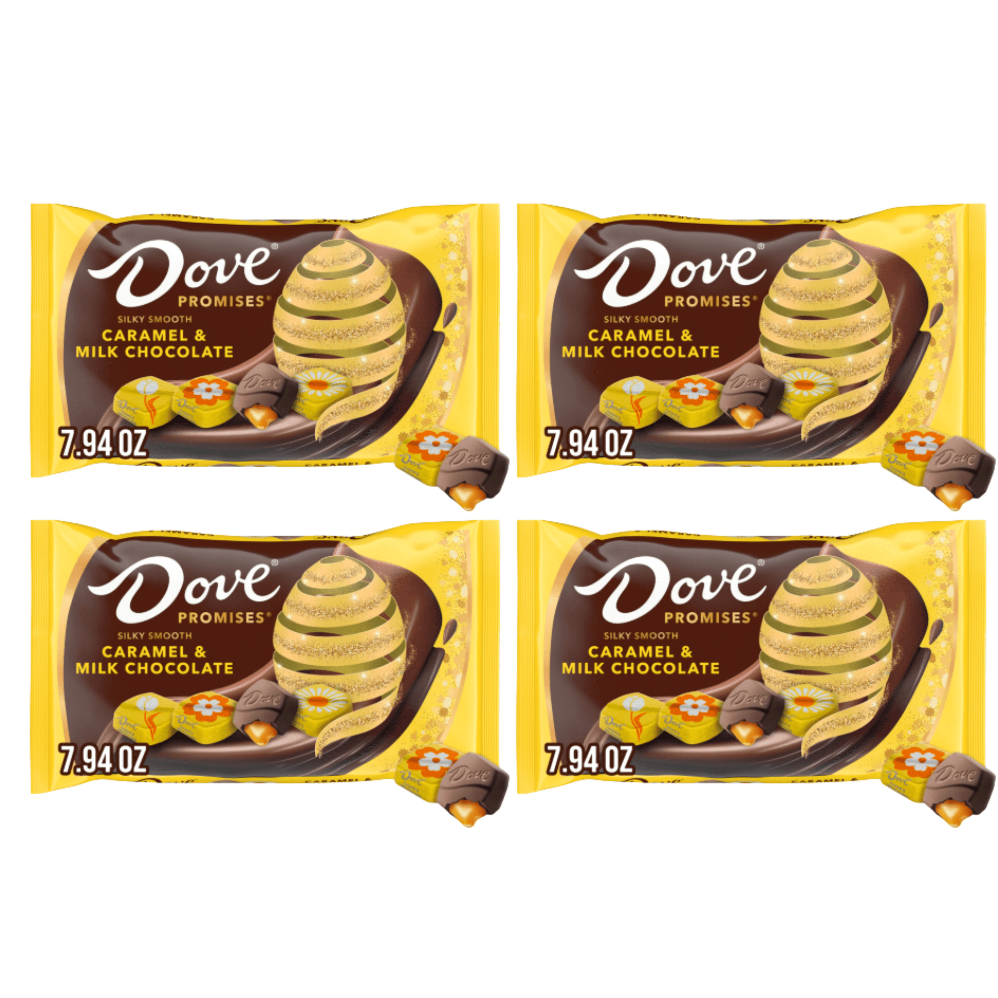Dove Promises Caramel & Milk Chocolate Candy, Silky Smooth, 7.94 oz Bag ...