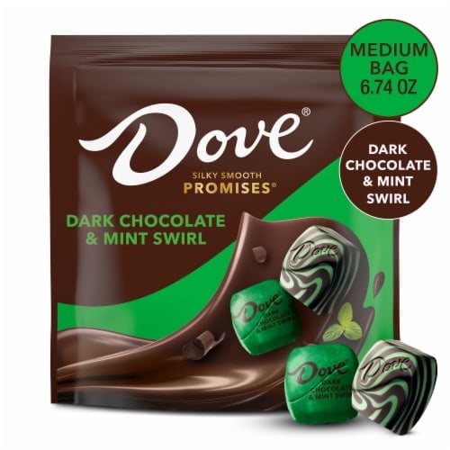 Dove Promises Dark Chocolate & Mint Swirl Candy Bag - Walmart.com