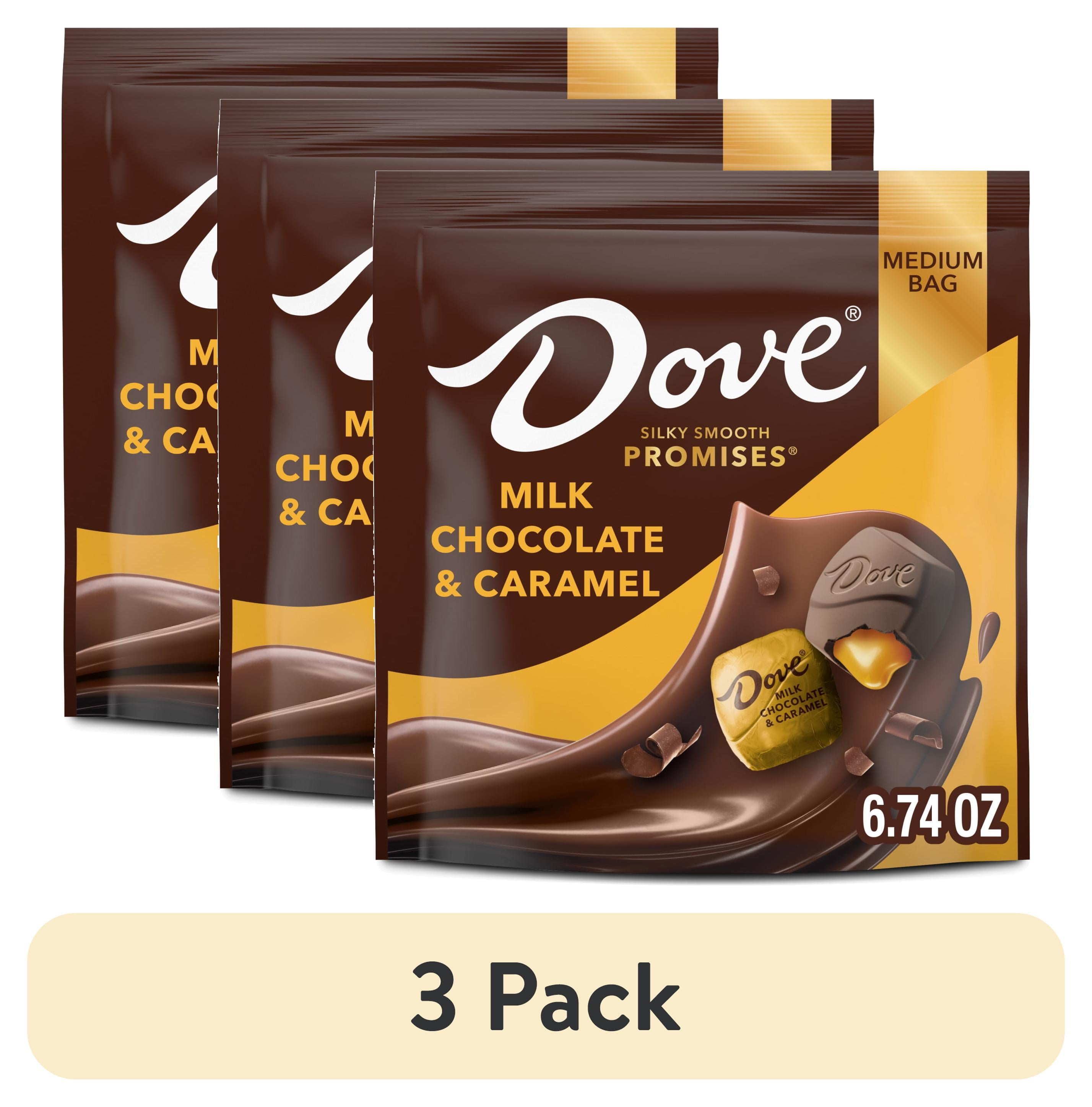 (3 pack) Dove Promises Milk Chocolate & Caramel Candy - 6.74 oz Bag ...