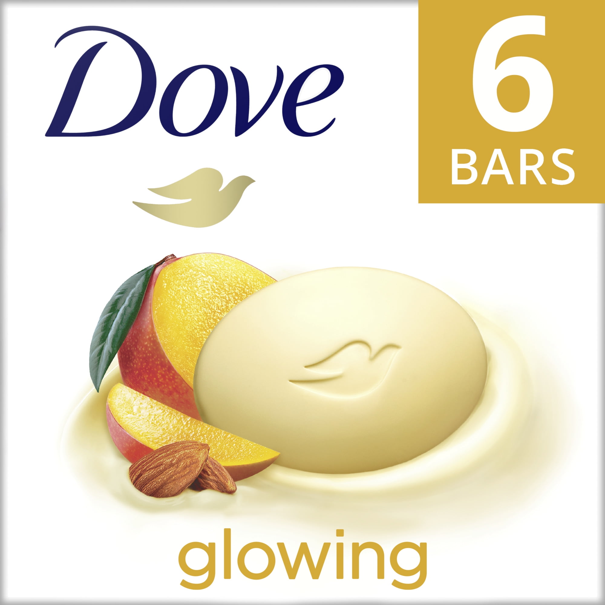 Dove Purely Pampering Beauty Bar with Mango Butter 3.75 oz 6 bars ...
