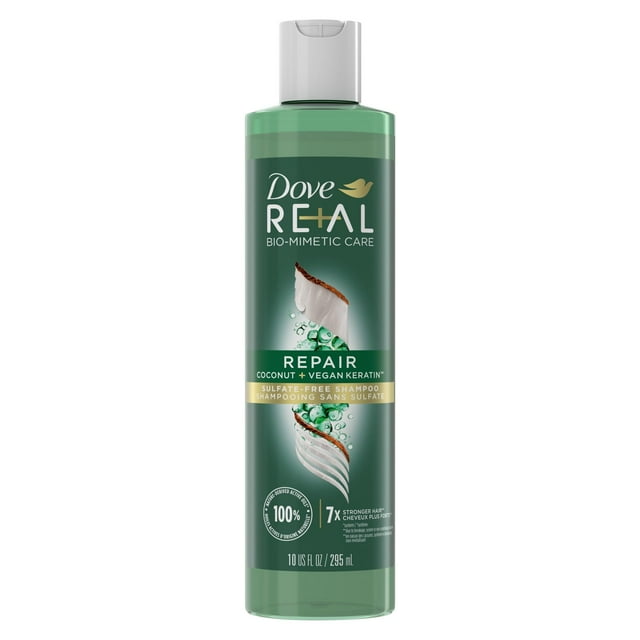 Dove Real Biomimetic Care Repair Daily Shampoo with Vegan Keratin All ...