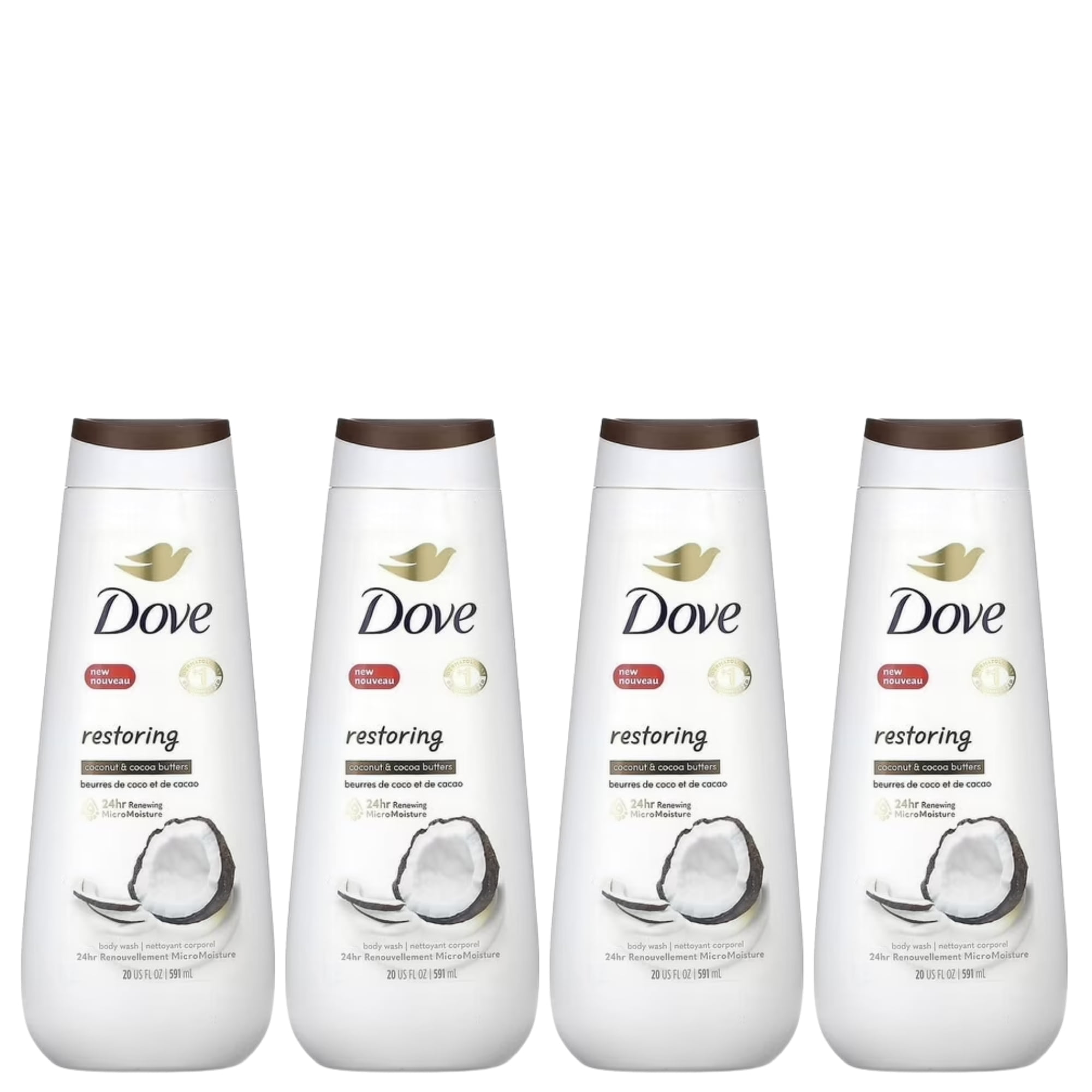 Dove, Restoring Body Wash, Coconut & Cocoa Butters, 20 fl oz (650 ml ...