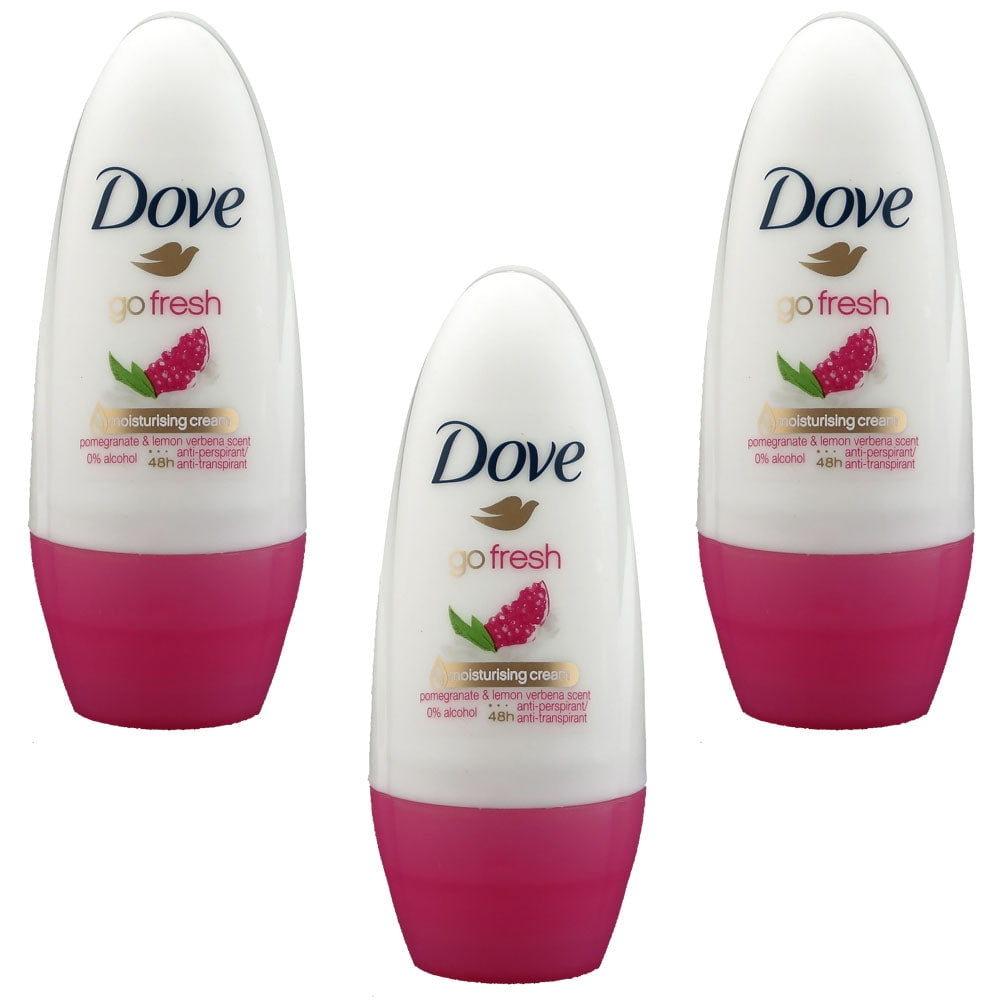 Dove Roll-on Stick Go Fresh Pomegranate 50 ml (Pack of 3) - Walmart.com