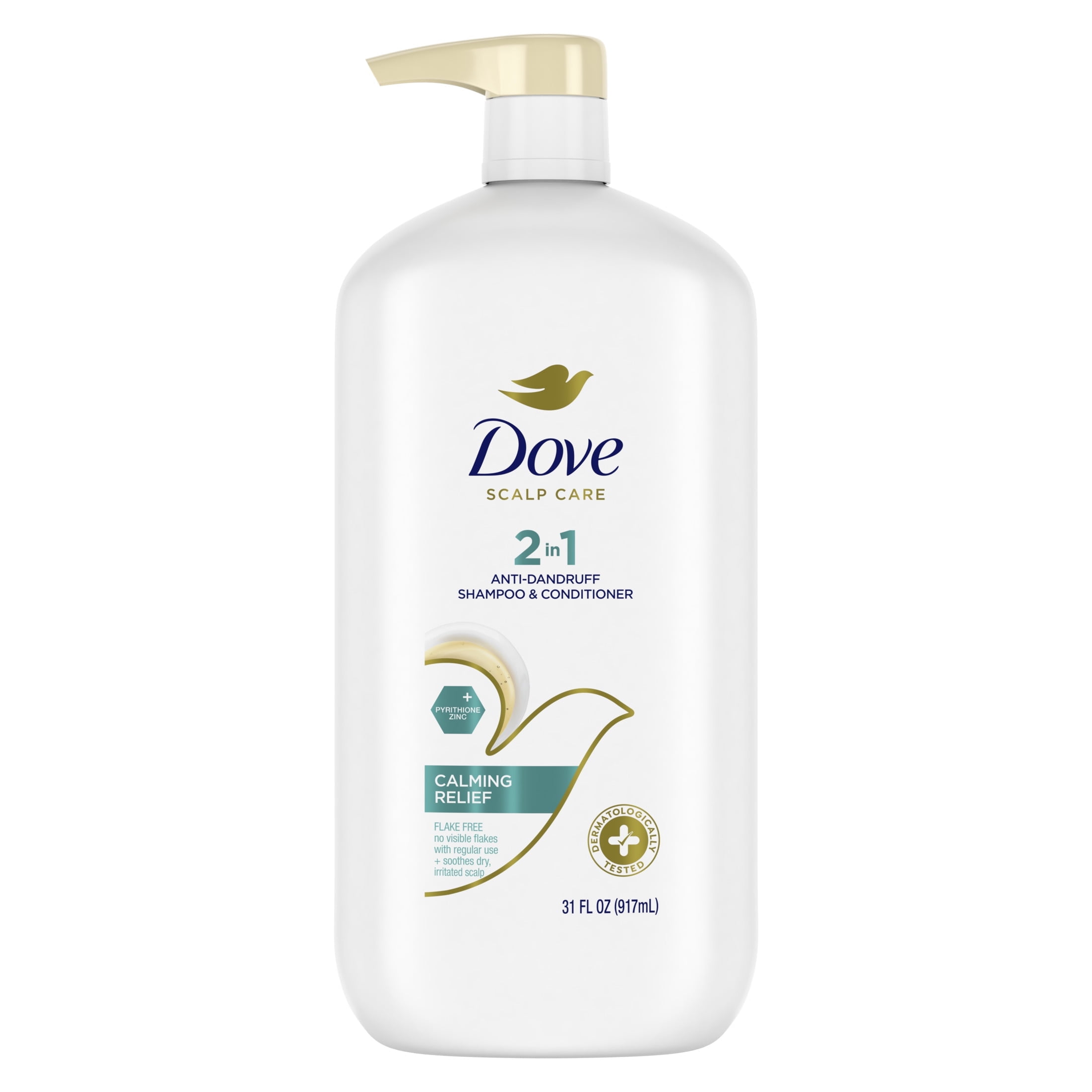 Dove Scalp Care 2 in 1 Anti Dandruff Shampoo Conditioner Calming Relief 31 oz