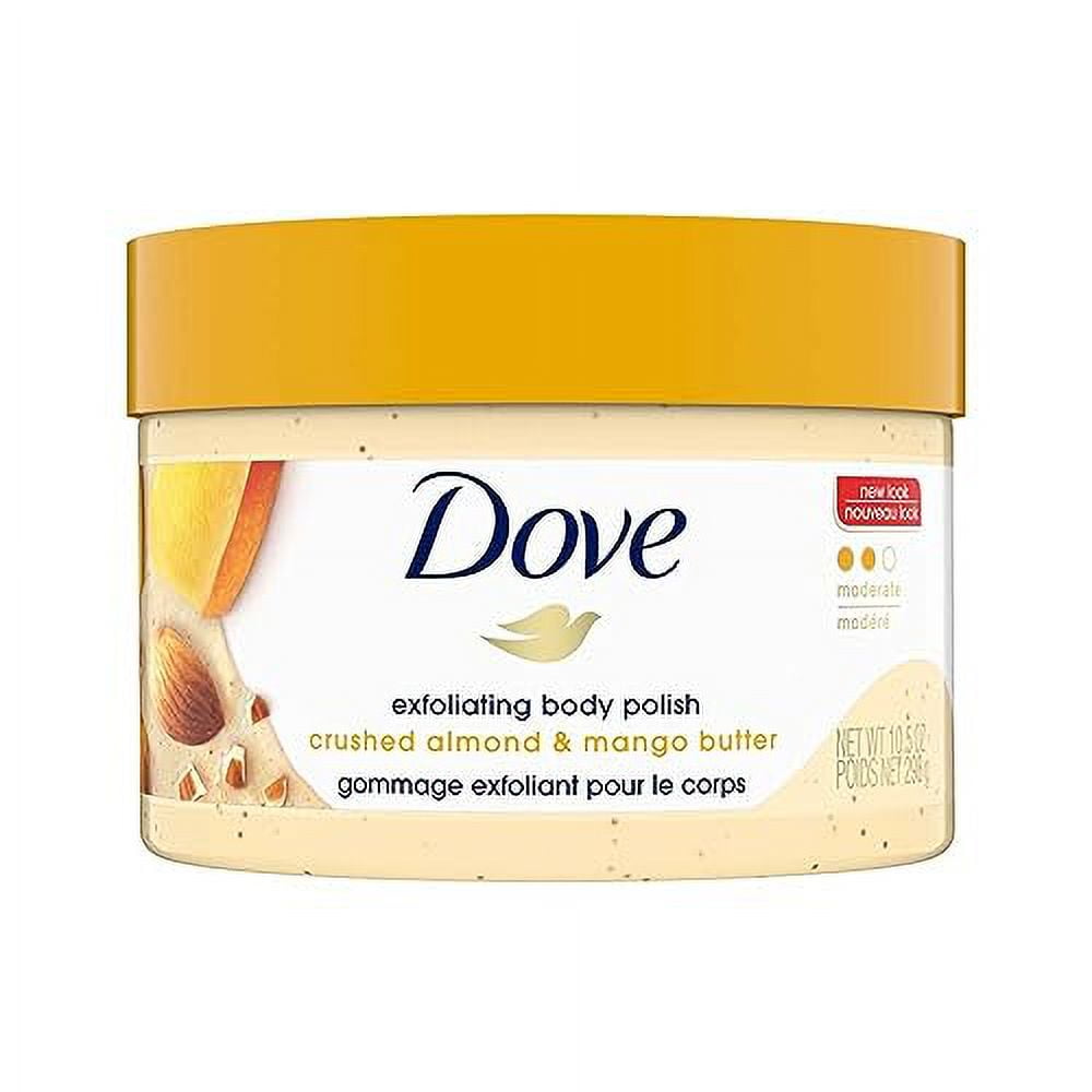 Dove Scrub Crushed Almond & Mango Butter For Silky Smooth Skin Body ...