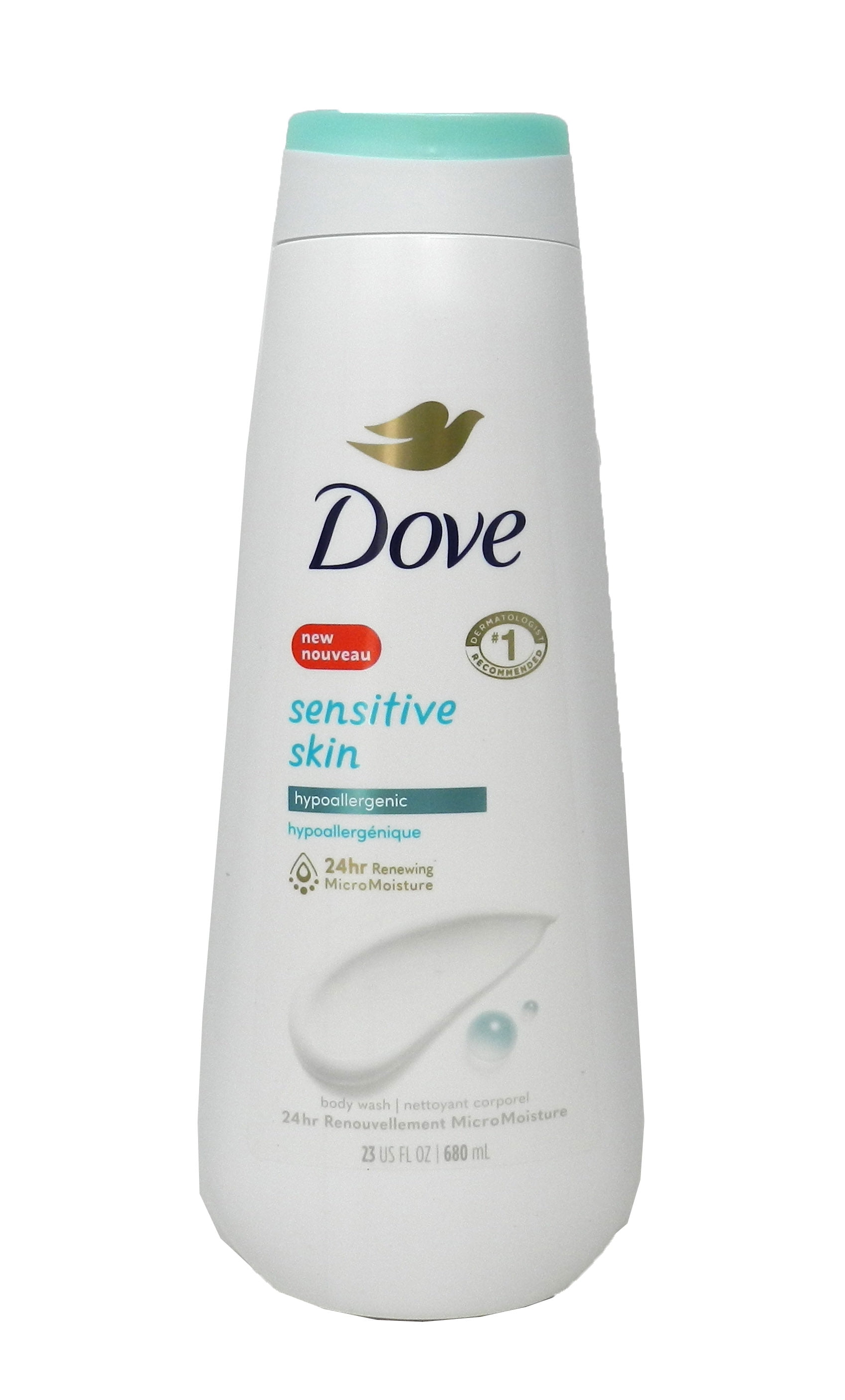 Dove, Sensitive Skin Body Wash, 23 Ounces, Nourishing and Moisturizing ...