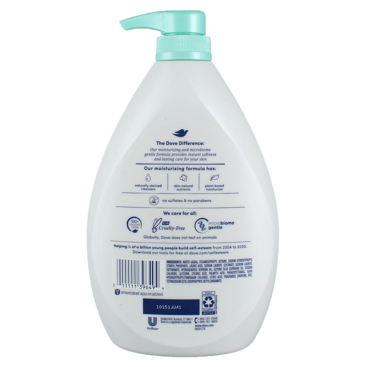Dove Sensitive Skin Body Wash, 34 fl oz, Hypoallergenic, Gently ...