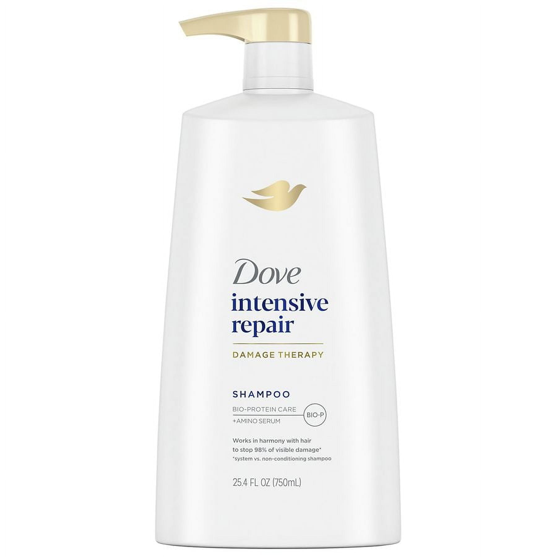 Dove Shampoo Intensive Repair 25.4 fl oz Pack of 2 - Walmart.com