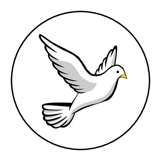 Dove Stickers White Bird Gift For You - Decorate Laptops, Water Bottles ...
