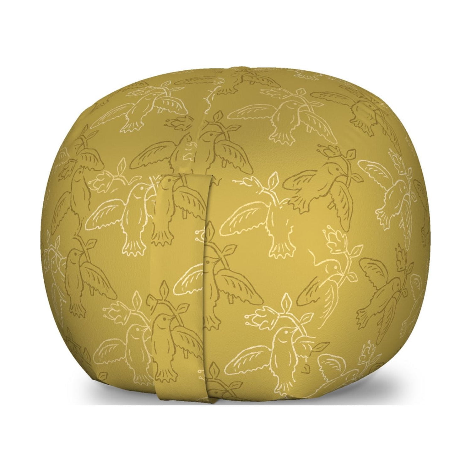 Dove Storage Toy Bag Chair, Silhouettes of Flying Dove Drawings ...