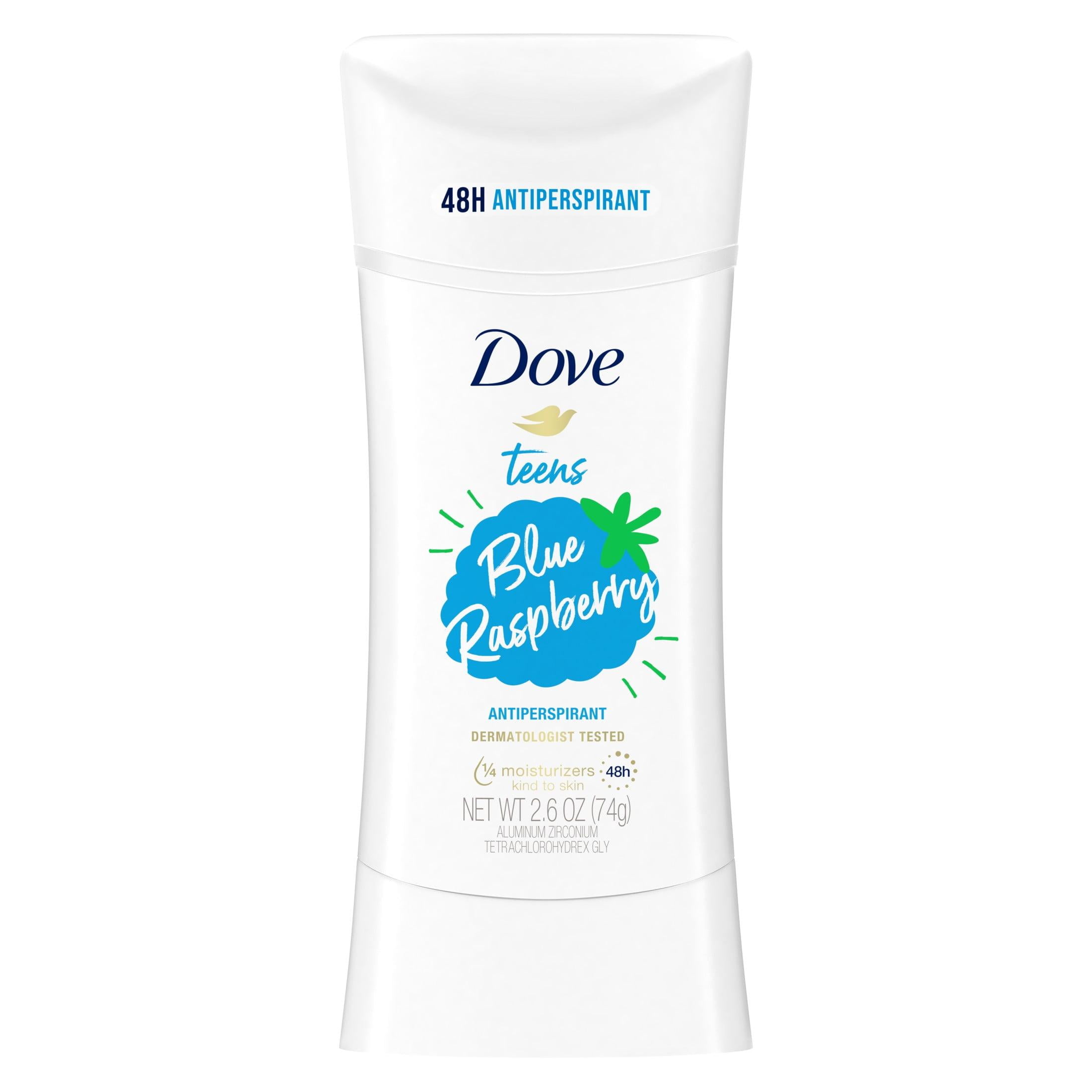 Dove Teens Long Lasting Women's Antiperspirant Deodorant Stick, Blue ...