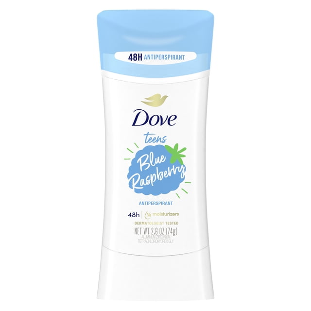 Dove Teens Long Lasting Women's Antiperspirant Deodorant Stick, Blue ...