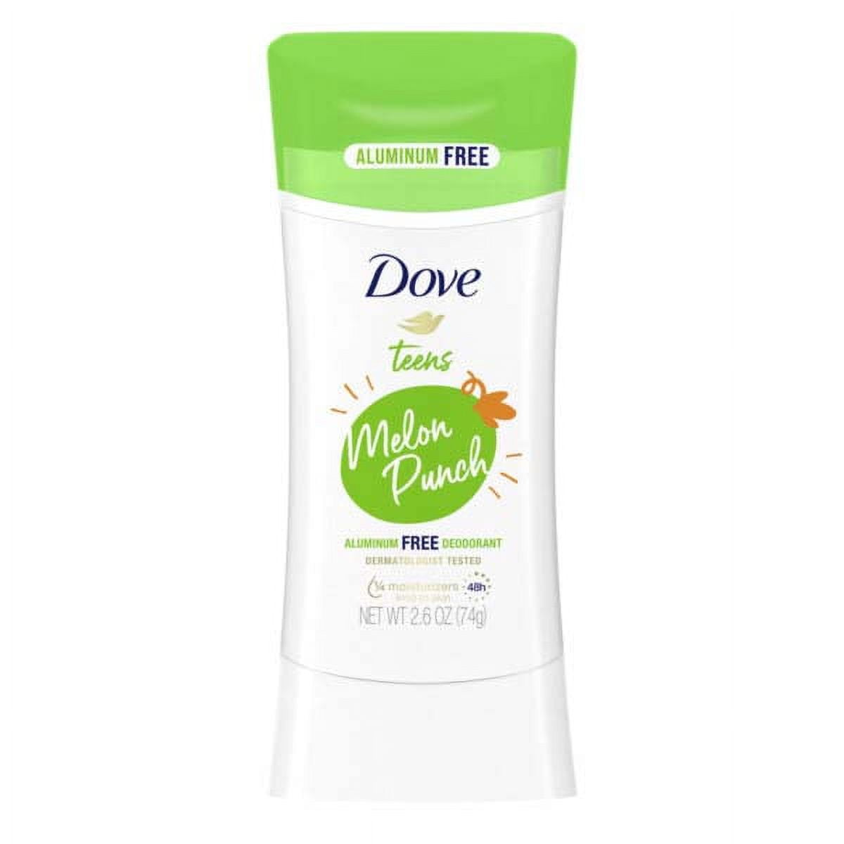 Dove Teens Melon Punch Aluminum Free Deodorant 48H 2.6oz / 74g ...