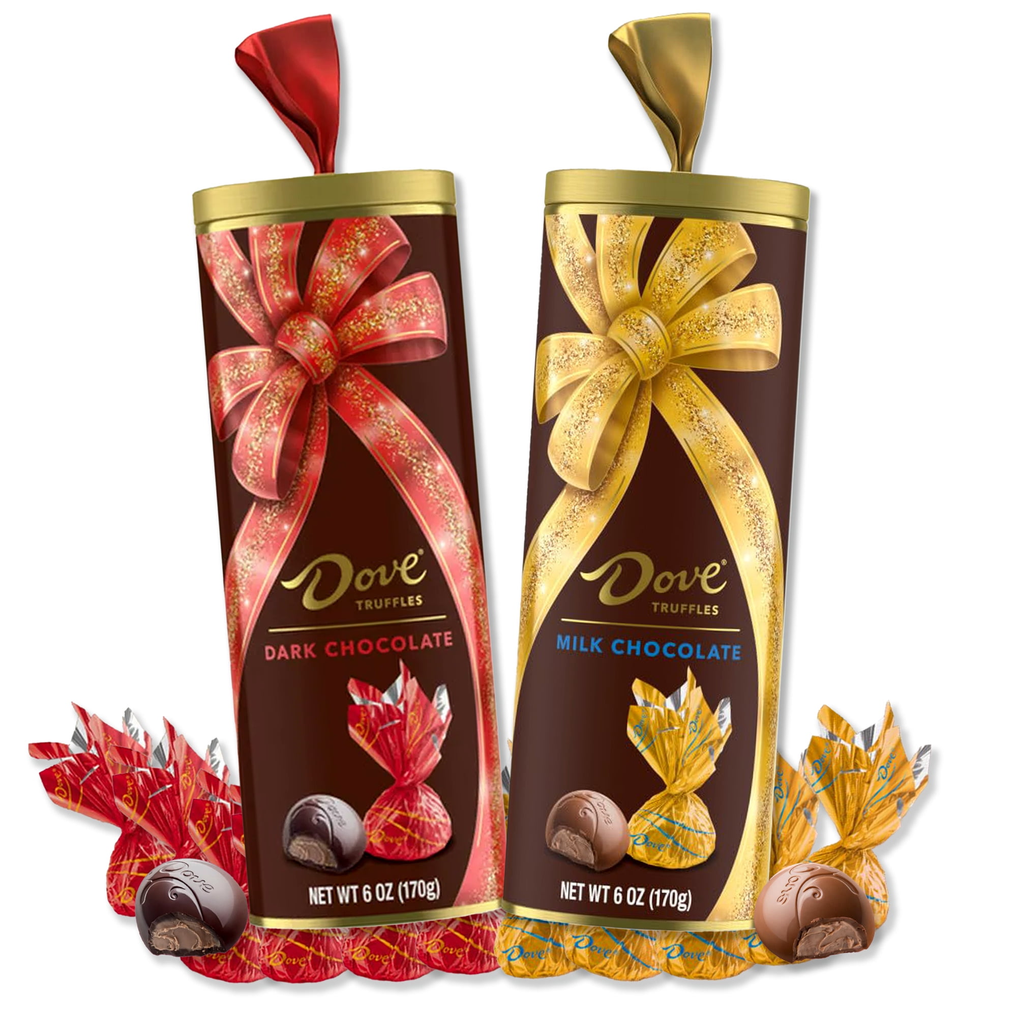 Dove Truffle Tin Dark Chocolate and Milk Chocolate Variety Pack of 2 - Walmart.com