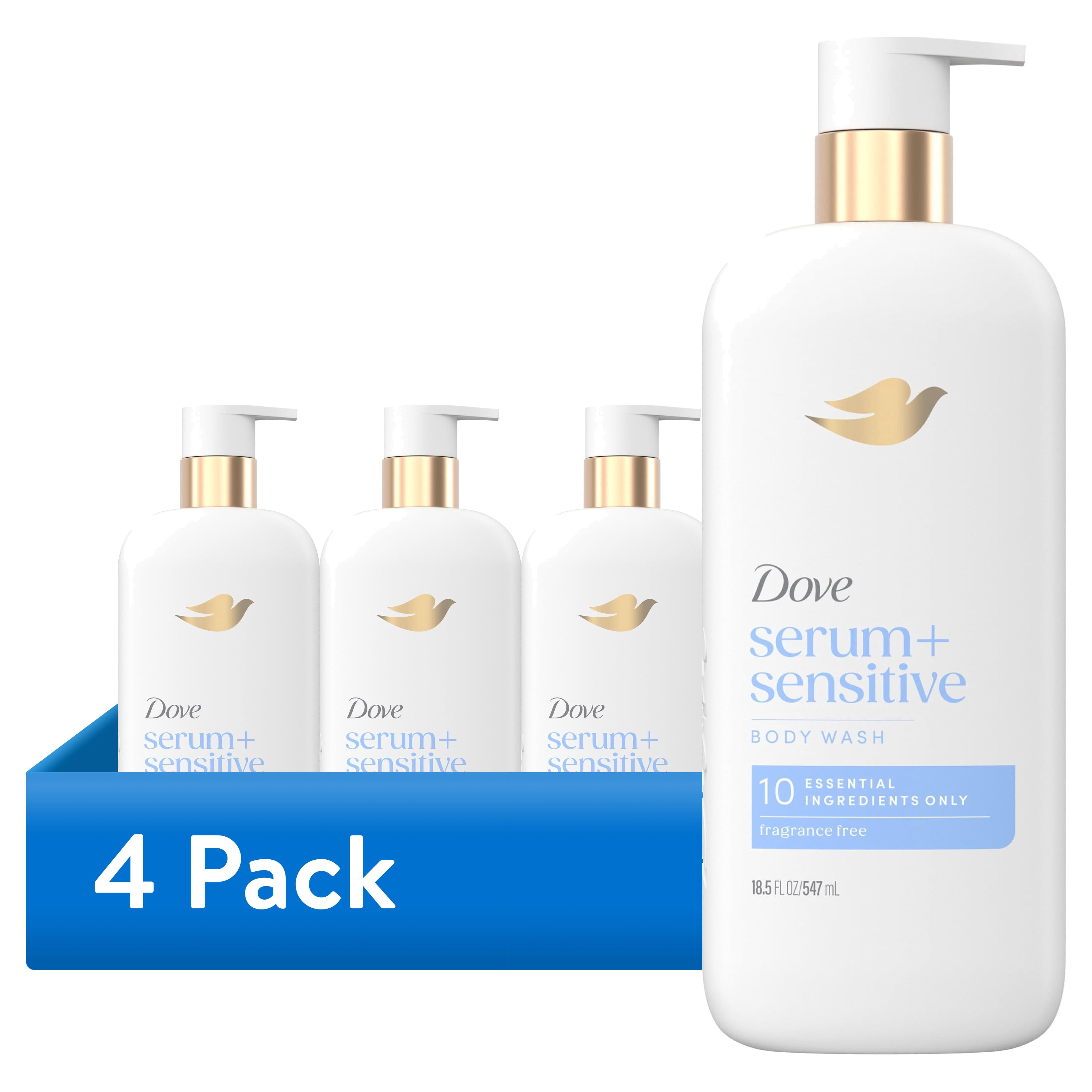 (4 pack) Dove Fragrance Free Body Wash Ultra Sensitive 18.5 oz ...