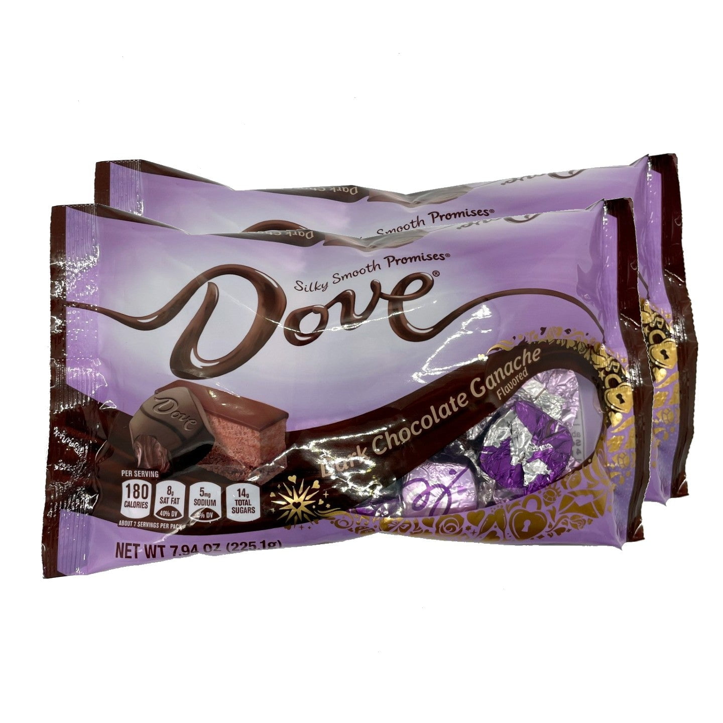 Dove Valentine's Promises Dark Chocolate Ganache 7.94 oz. Bag - Walmart.com