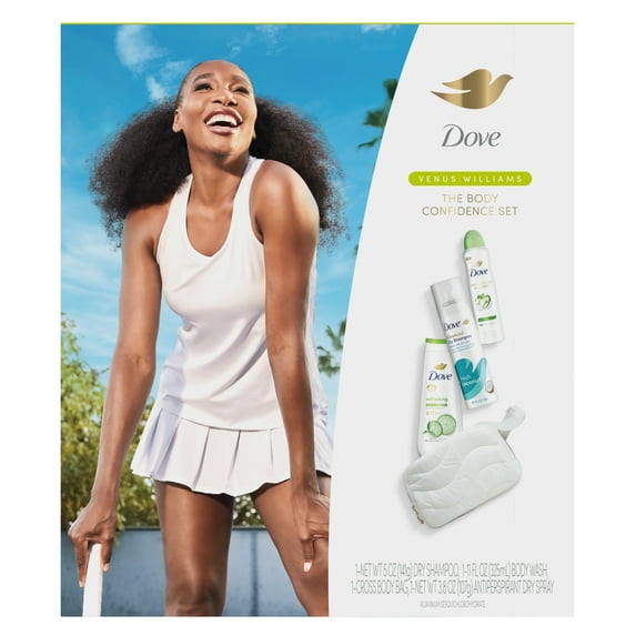 Dove & Venus Williams Women's Gift Set Body Wash Antiperspirant Spray ...