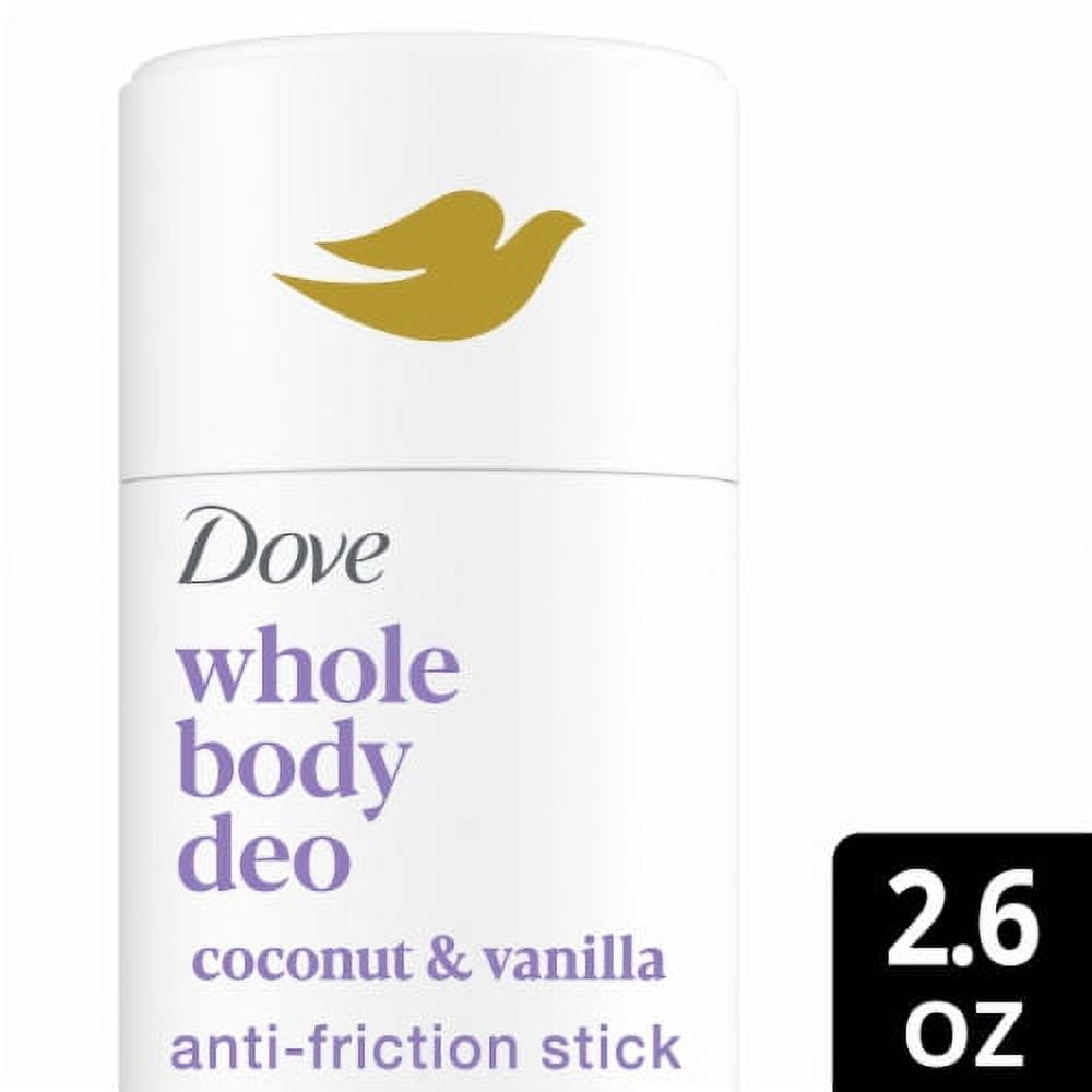 Dove Whole Body Deodorant Stick Aluminum Free Anti-Friction Coconut ...