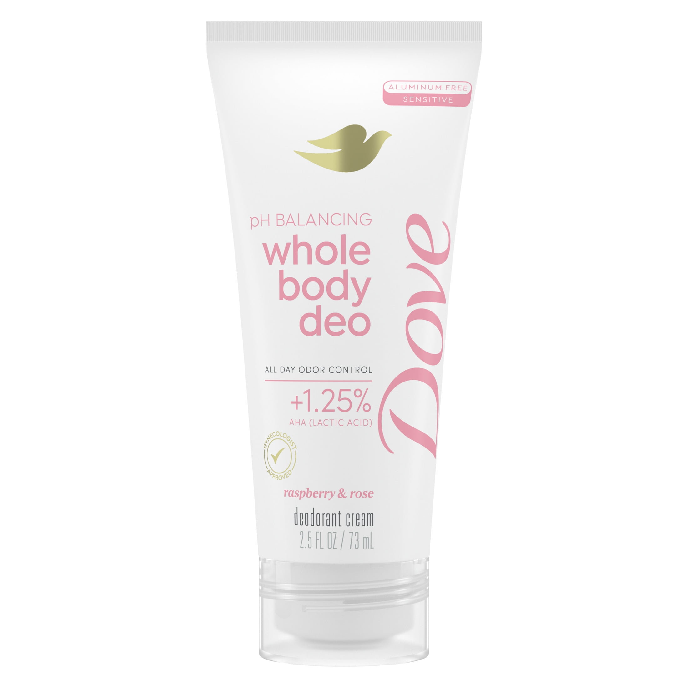 Dove Whole Body Deodorant pH Balancing Cream Raspberry & Rose Aluminum ...