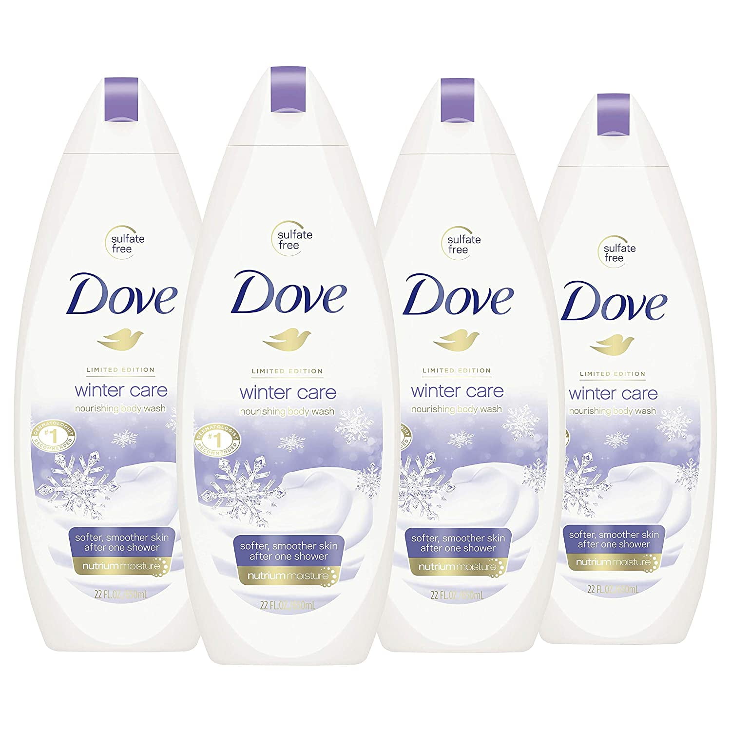 Dove Winter Care Body Wash, 22 oz, Protects from Dryness, Pack of 4 ...