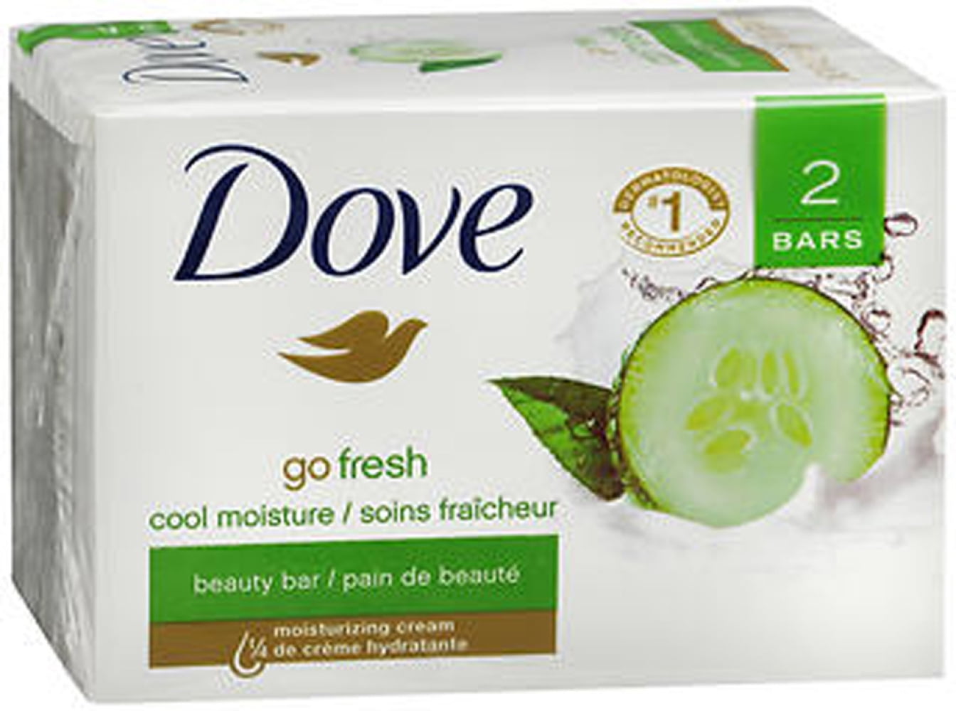 Dove go fresh Cucumber and Green Tea Beauty Bar, 4 oz, (Pack of 8 ...