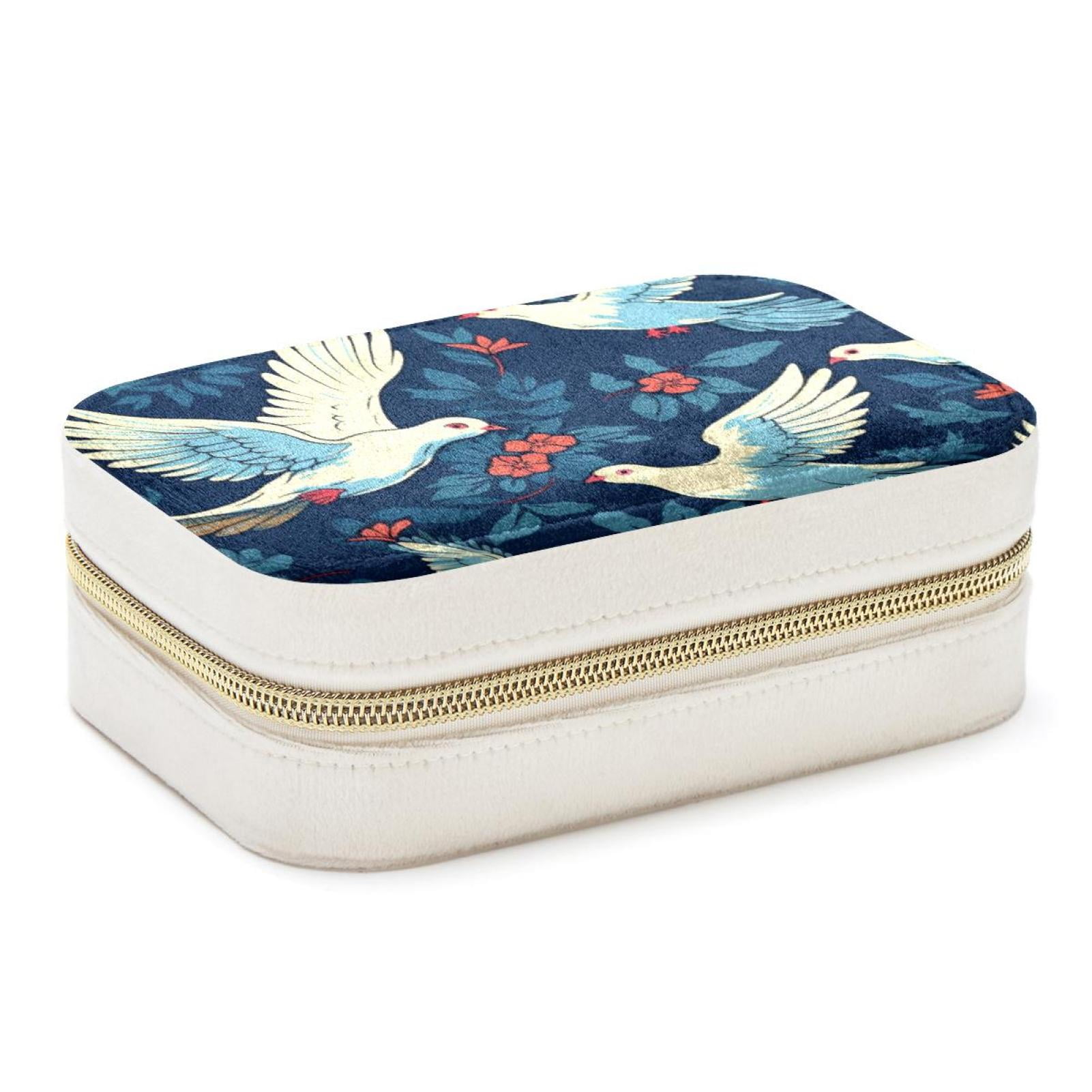 Dove of Peace Velvet Portable Earring Organizer with Removable ...
