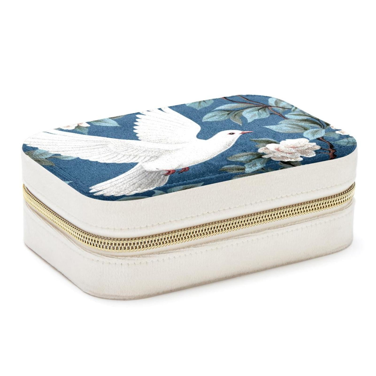 Dove of Peace Velvet Portable Jewelry Display Stand and Organizer with ...