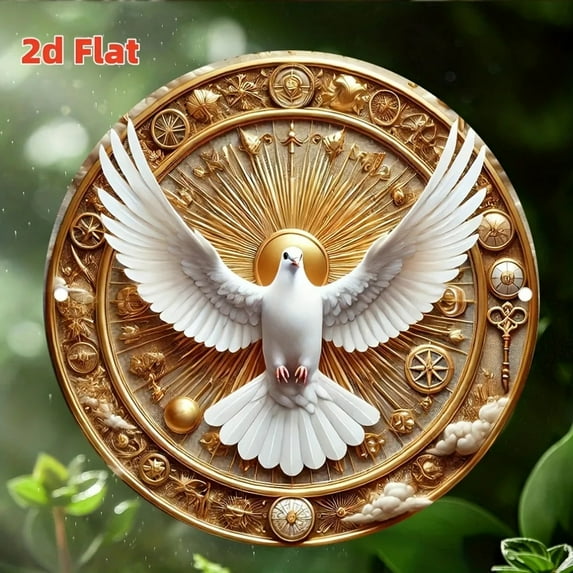 Dove of the Holy Spirit and Radiance Versatile Tin Metal Signs Home ...