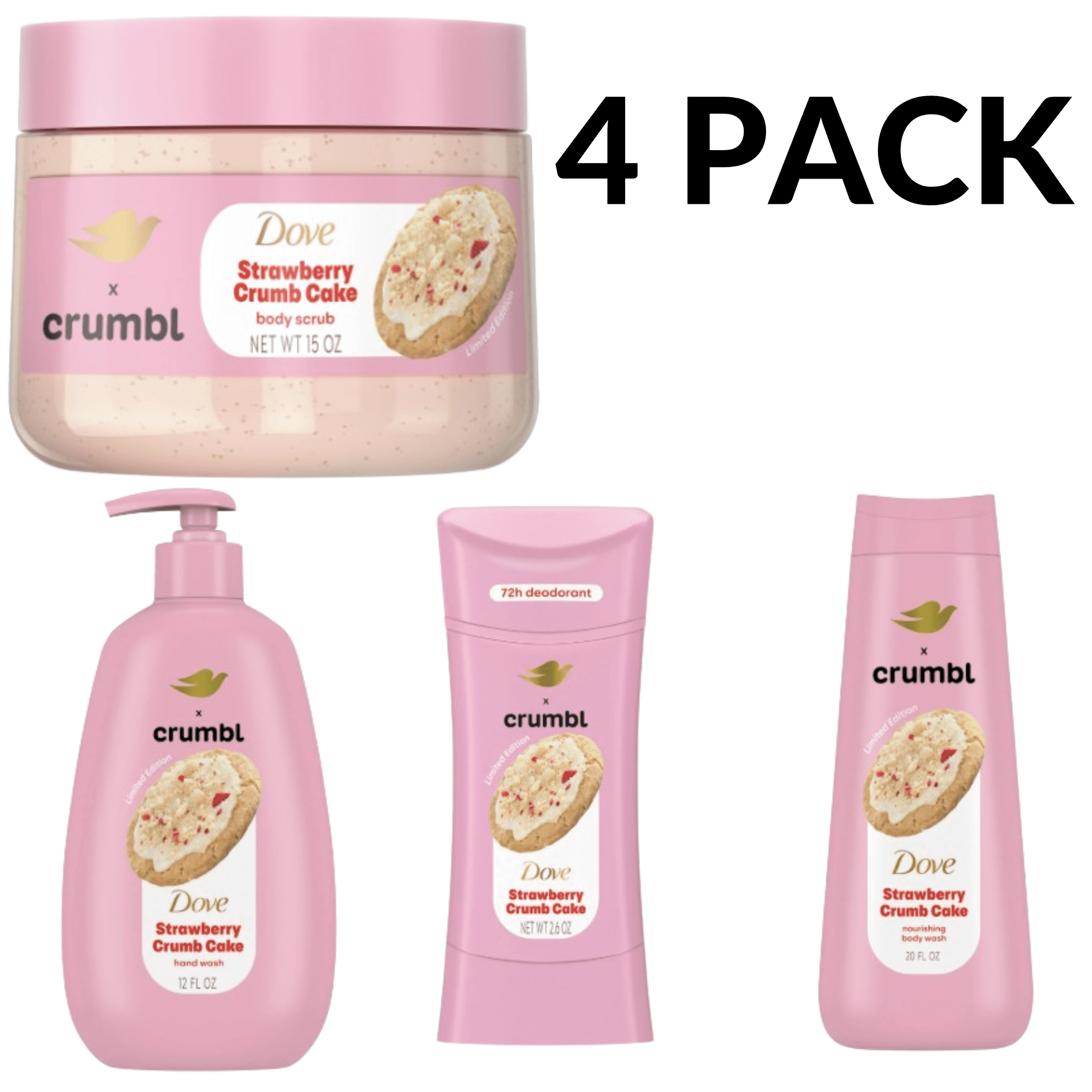 Customer reviews for Dove x Crumbl Strawberry Crumb Cake Collection ...