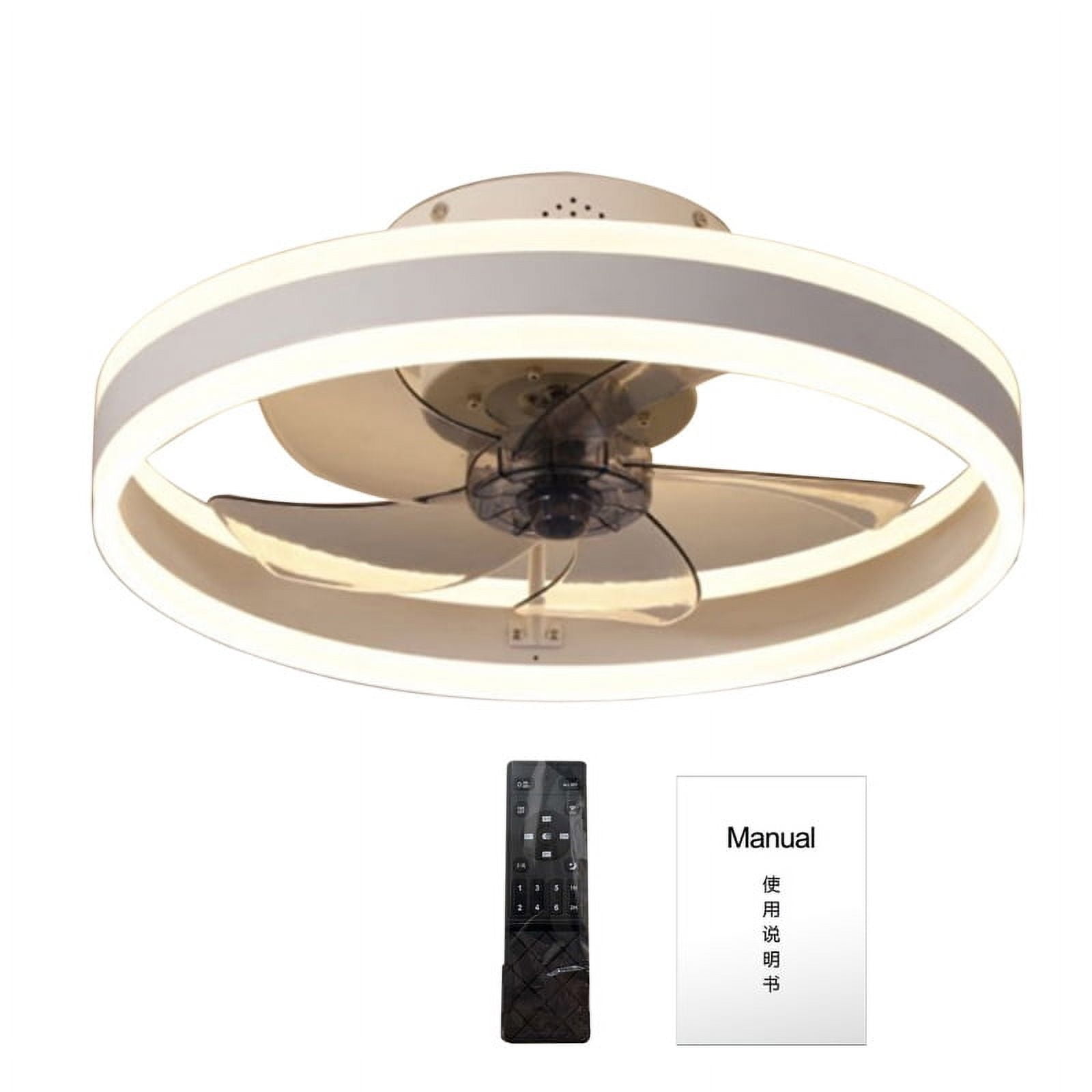 DovePro 5 Blades 6 Speeds Adjustable Wind Color Temperature Ceiling Fan ...