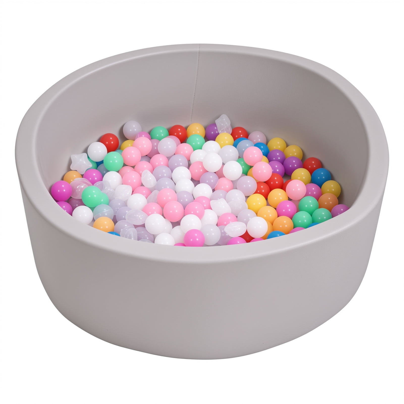 DovePro Ball Pit,120cm Large Soft Round Playpen Ball Pool Hidden Zipper ...