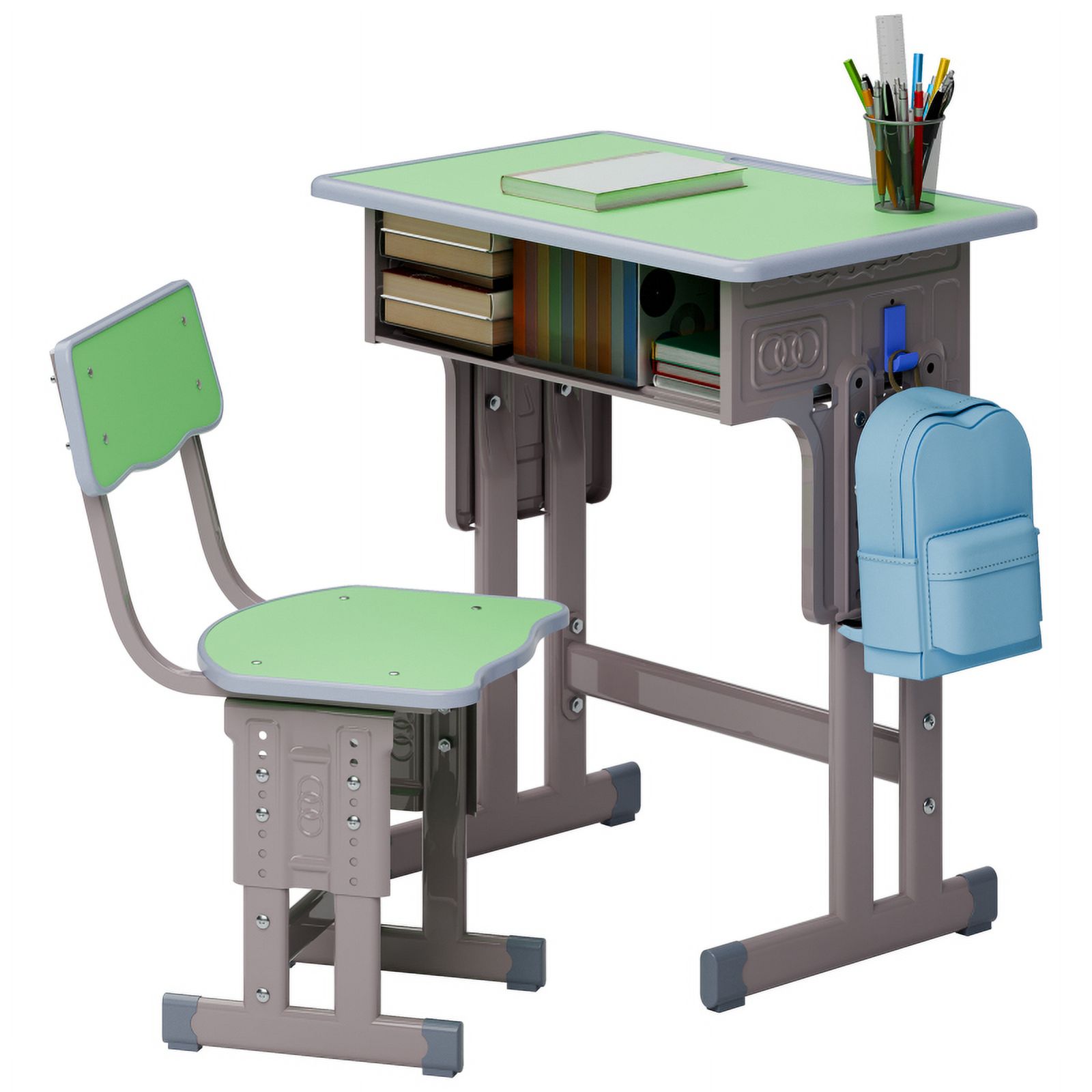 DovePro Desk Chair Set,2Pcs/Set Desk Chair Set,Height Adjustable School ...