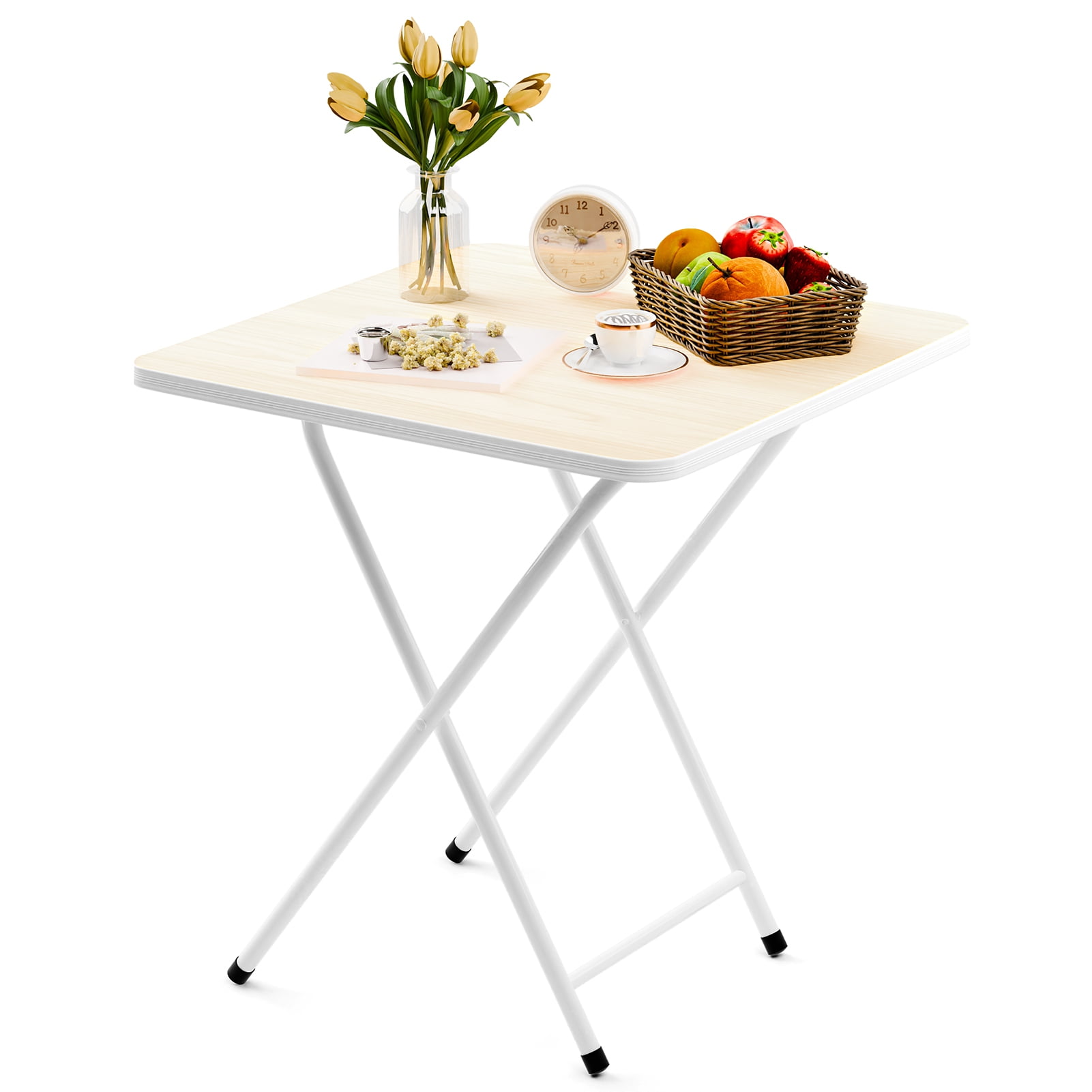 DovePro Folding Table,Mahjong Table Stainless Steel Legs,TV Dinner ...