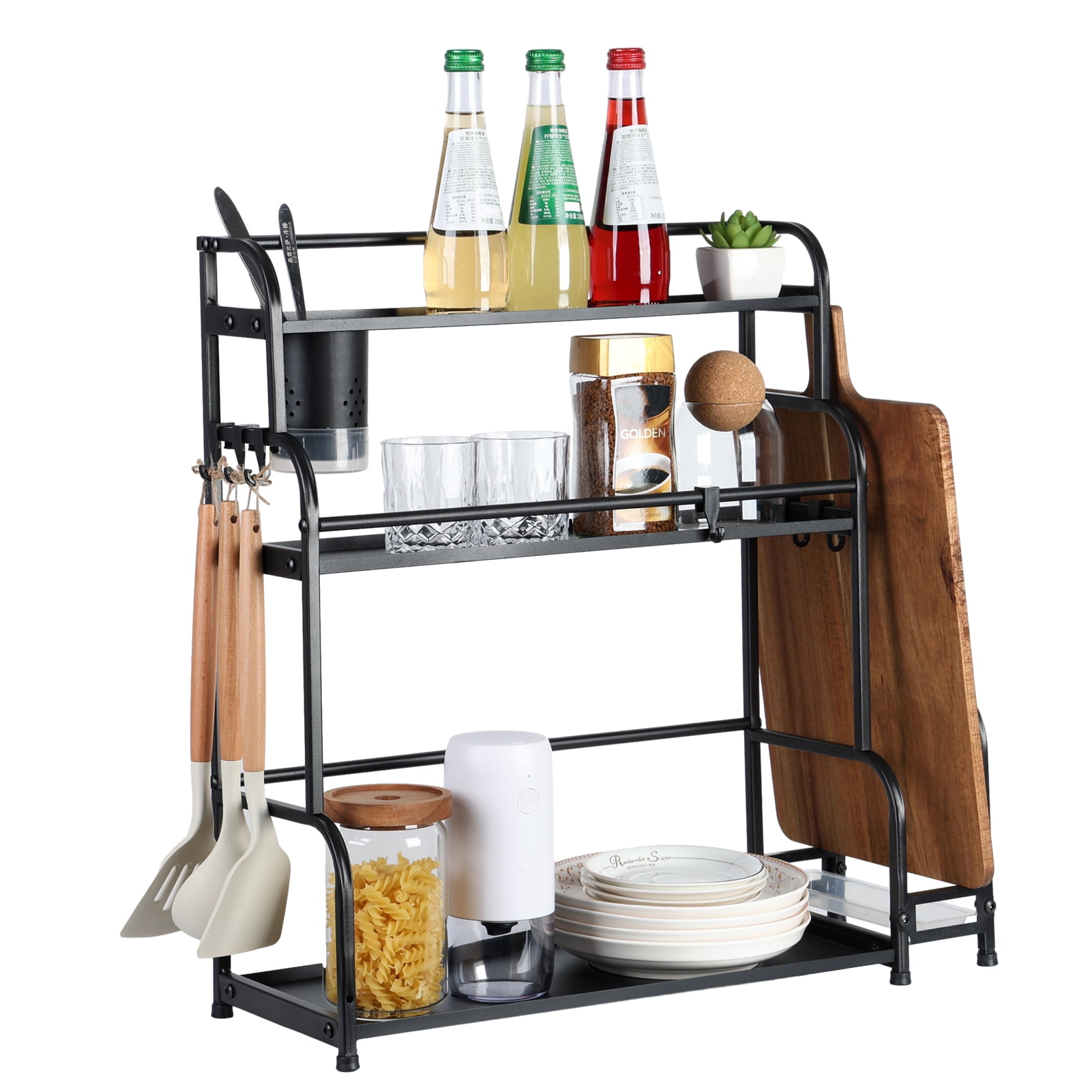 DovePro Triple Layer,Standing Spice Rack,3-Tier Kitchen Countertop ...