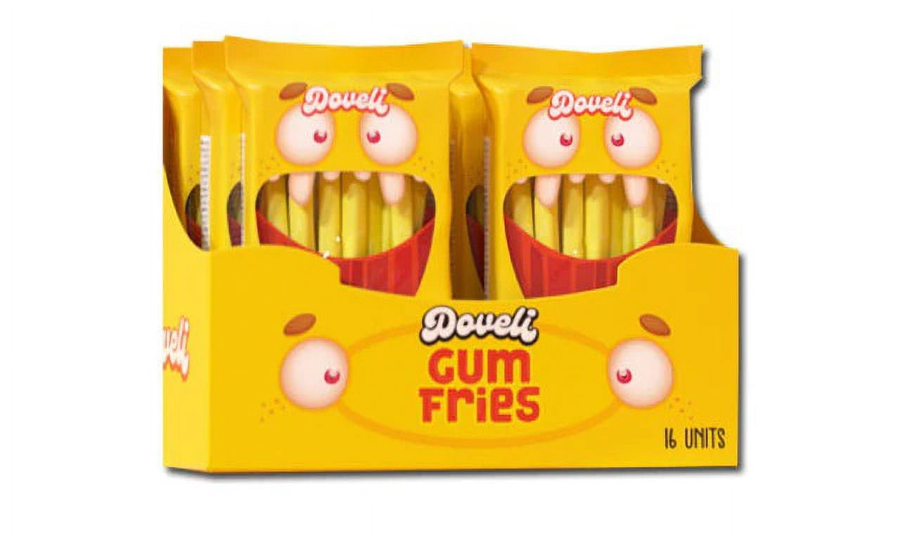 Doveli Chewing Gum Gummy French Fries, Fruit Flavored Bubble Gum, 2.1 ...