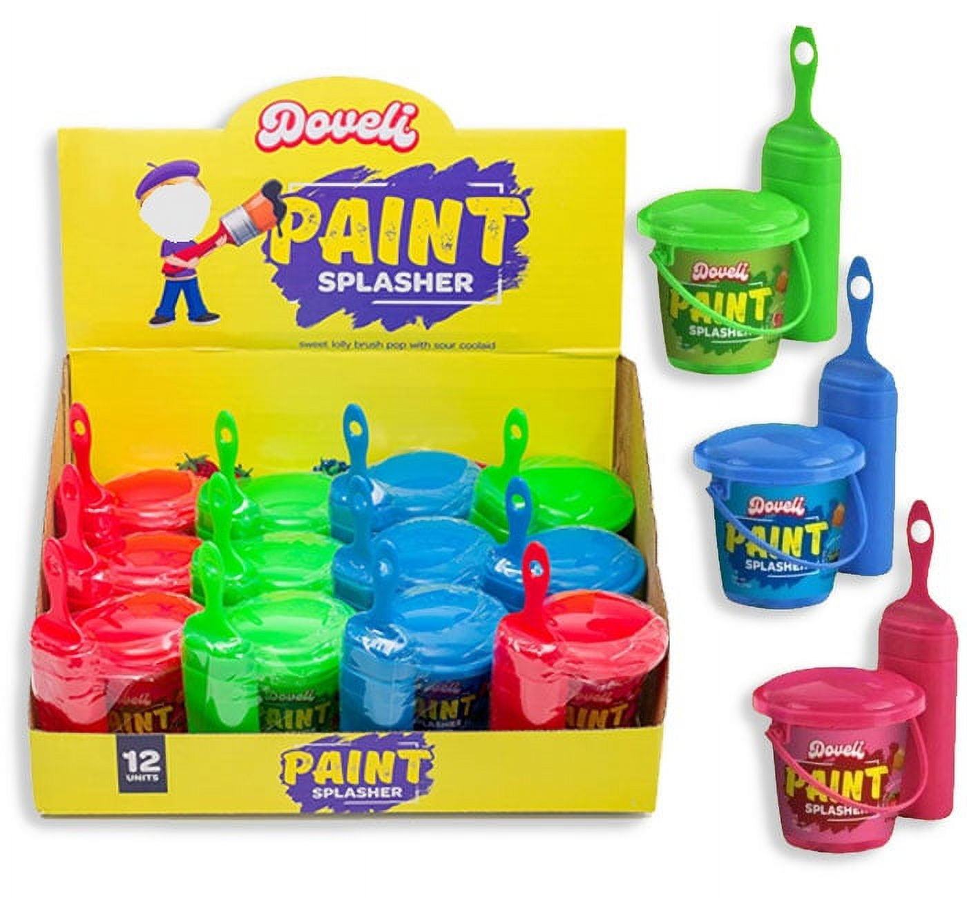 Doveli Paint Splasher Candy Assorted Flavors, 11 Ounce (33g) - 12 Count ...
