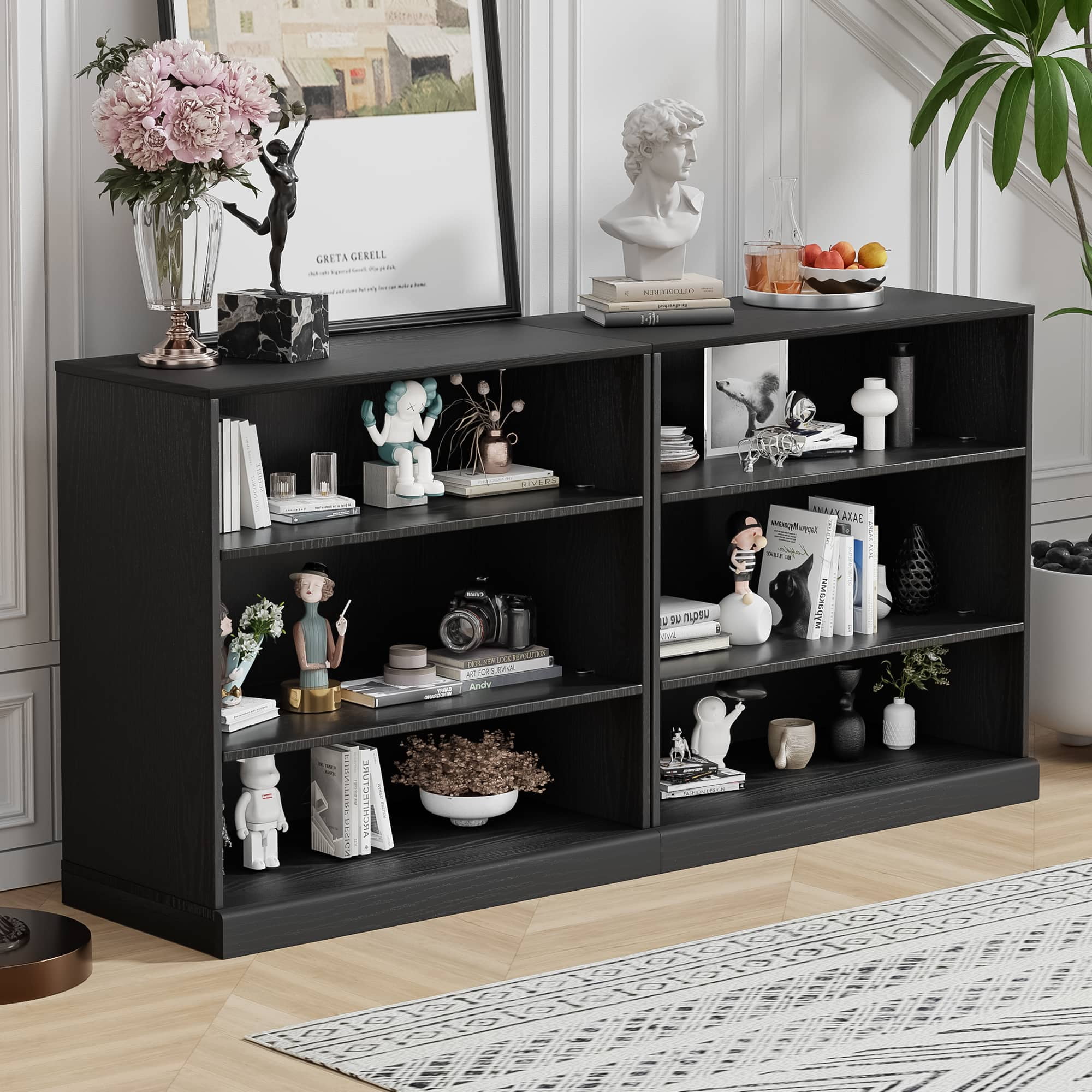 Dovelina Doorless Storage Wood Cabinet - 36x31x16 Dimensions - Walmart.com
