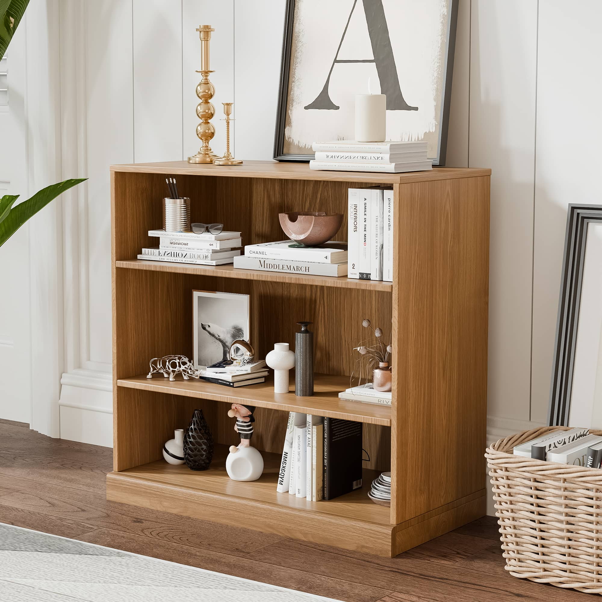 Dovelina Doorless Storage Wood Cabinet - Storage Solution - Walmart.com