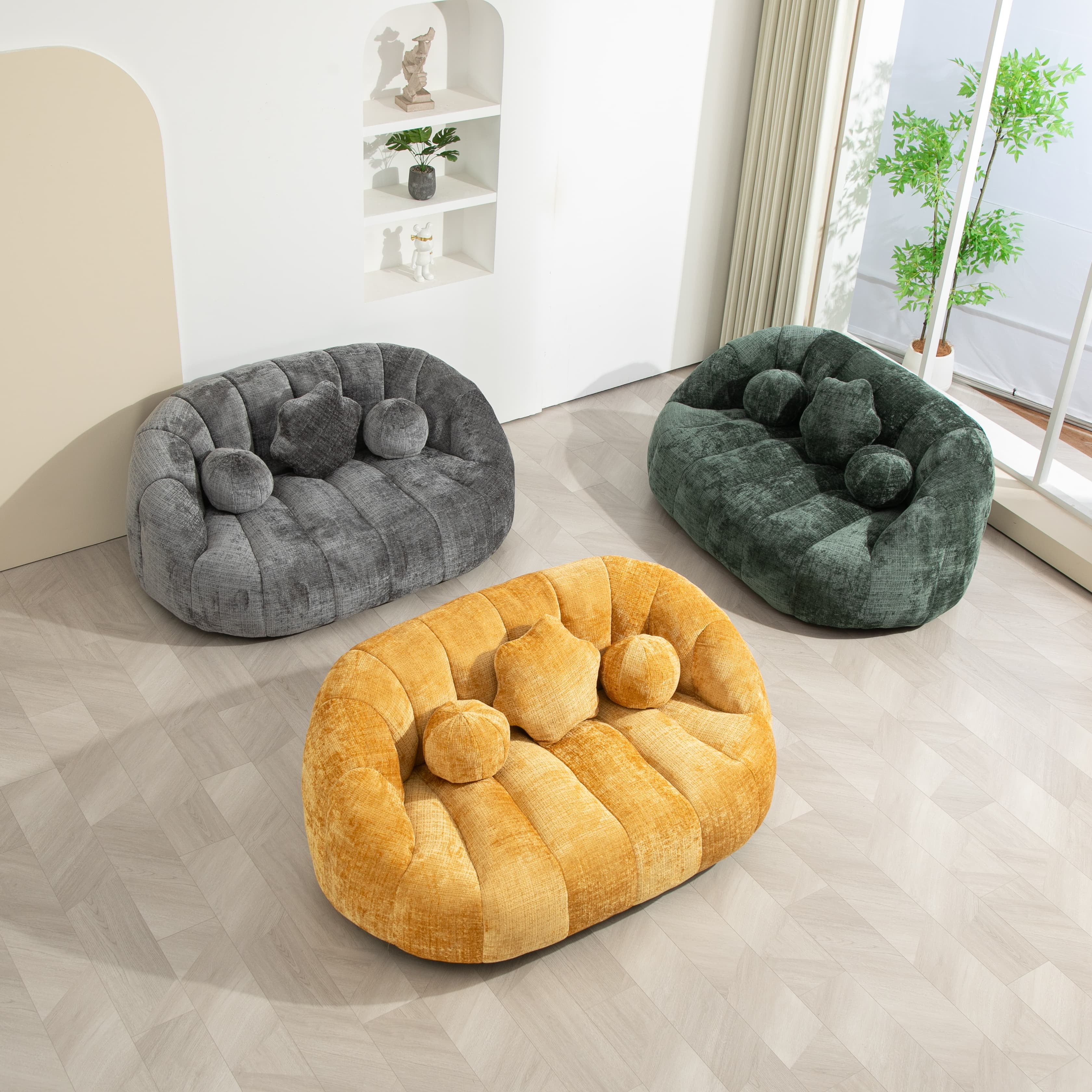 MAYEERTY Bean Bag sofa Lazy Sofa Durable Comfort Lounger High Back Bean ...