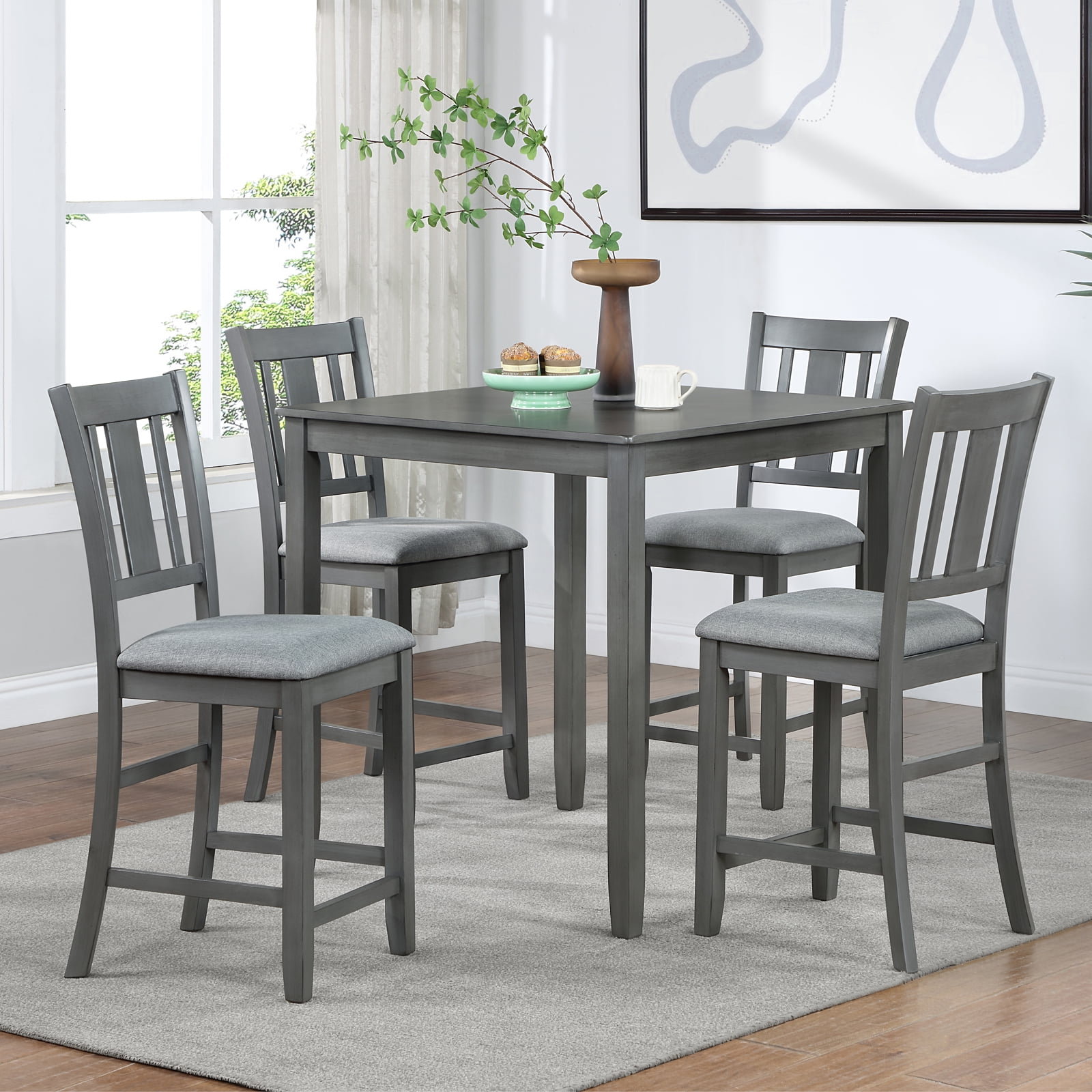 MAYEERTY Dining Room Furniture Counter Height Chairs Set of 4, Kitchen ...