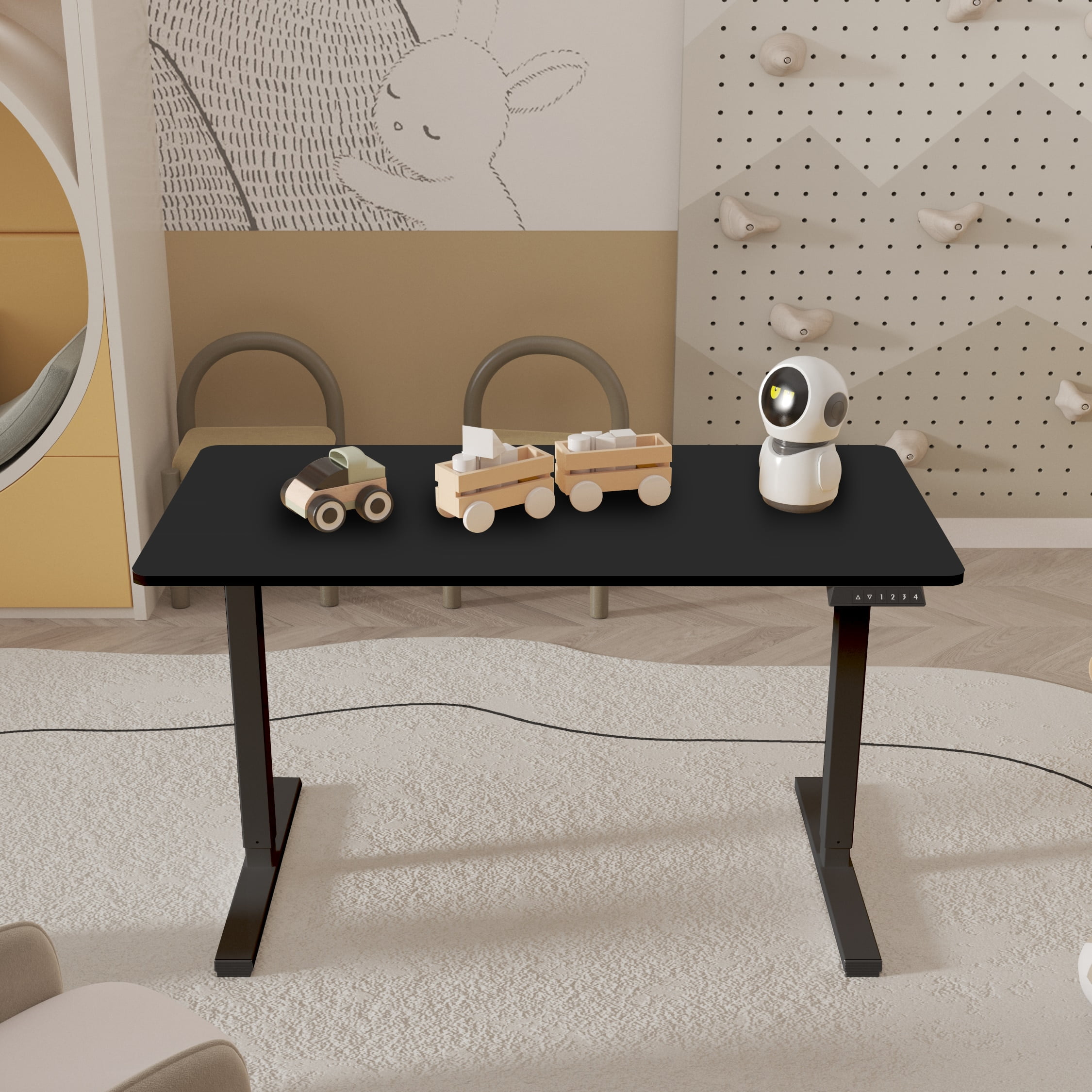 Dovelina Electric Standing Desk Adjustable Height Desk for Home Office ...