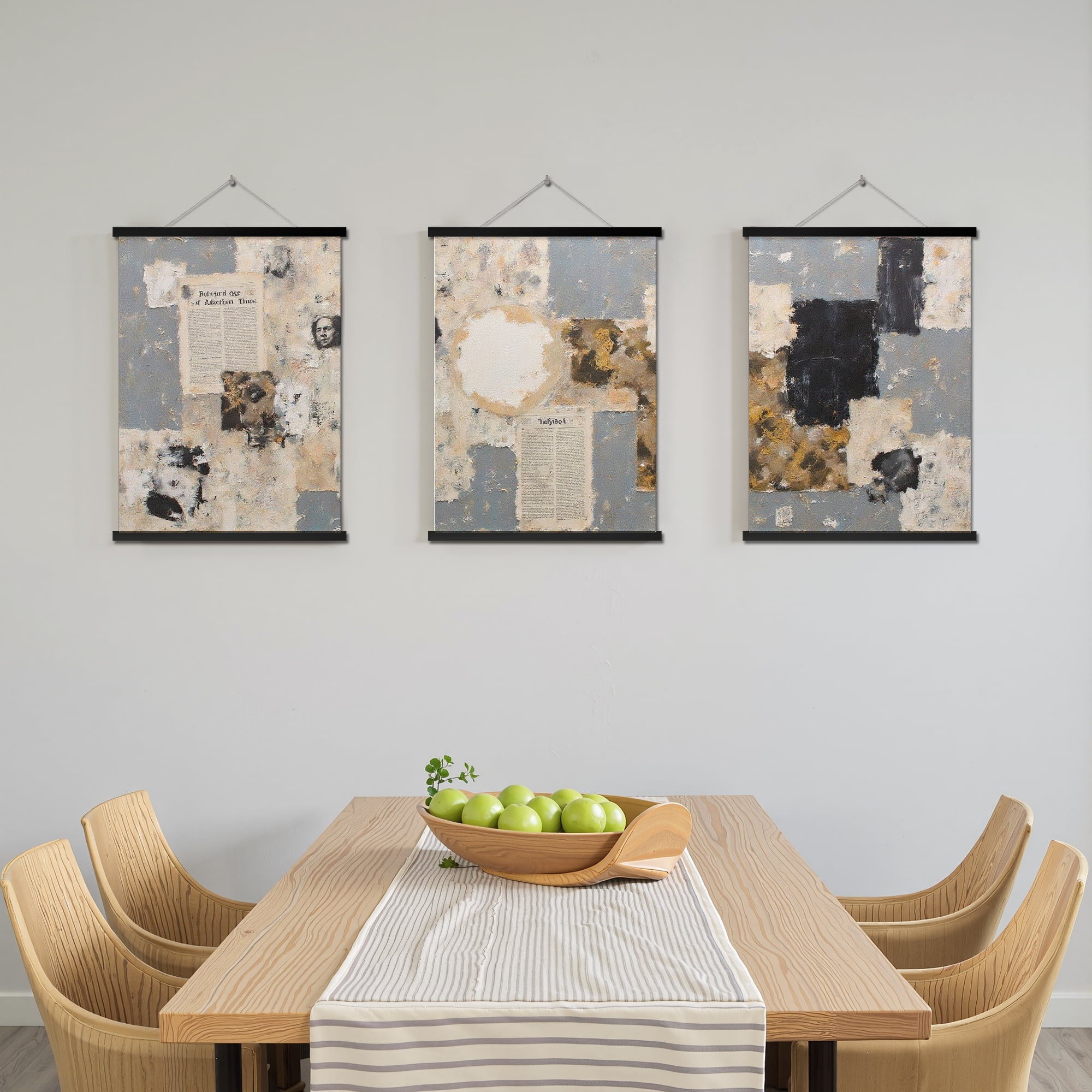 MAYEERTY Modern Abstract Wall Art Painting, Living Room Decor, Black ...