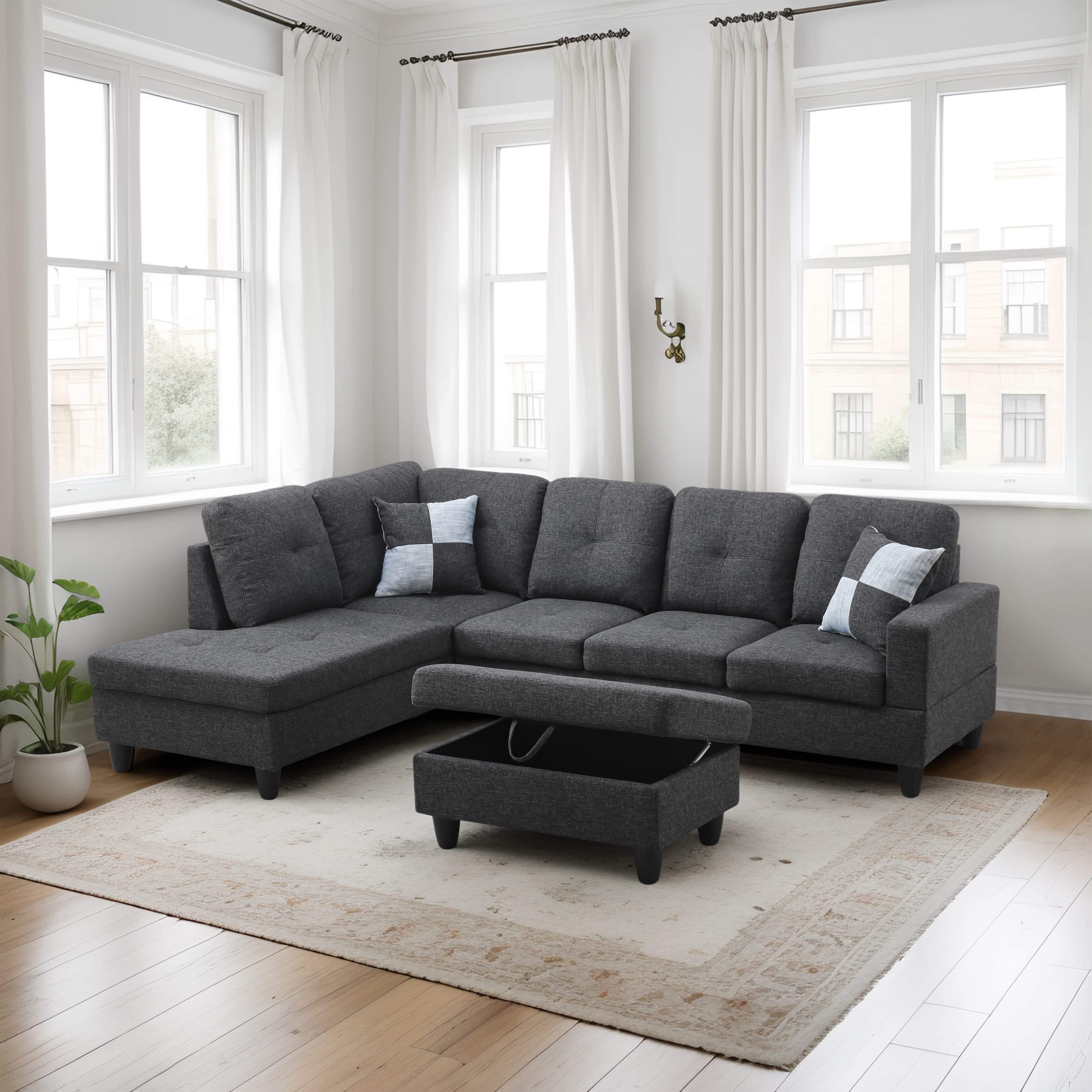 Dovelina Adult 3-Piece Couch Living Room Sofa Set - Walmart.com