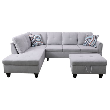 Lunale 3 in 1 Convertible Sofa Bed, Modern Sofa With With Usb Port,Gray ...
